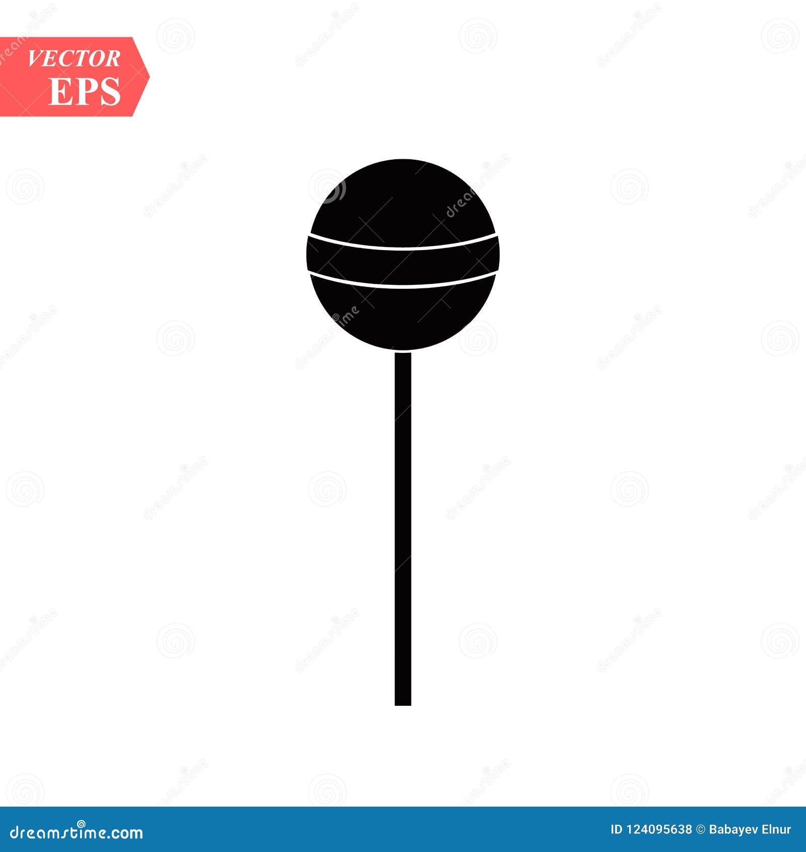 Vector Candy Icon. Chupa Chups Icon Vector Stock Vector - Illustration ...