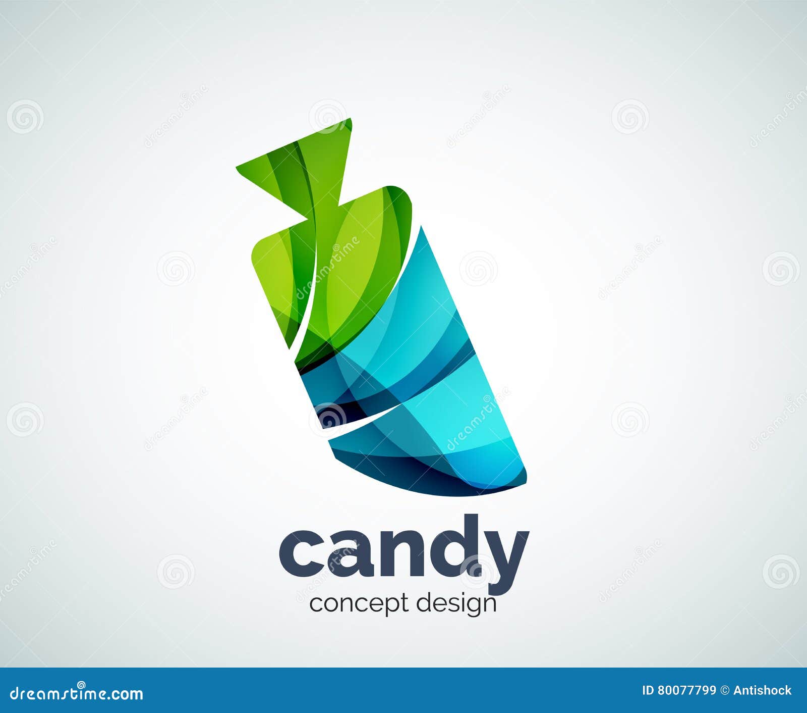 Vector candy logo template stock vector. Illustration of chocolate ...