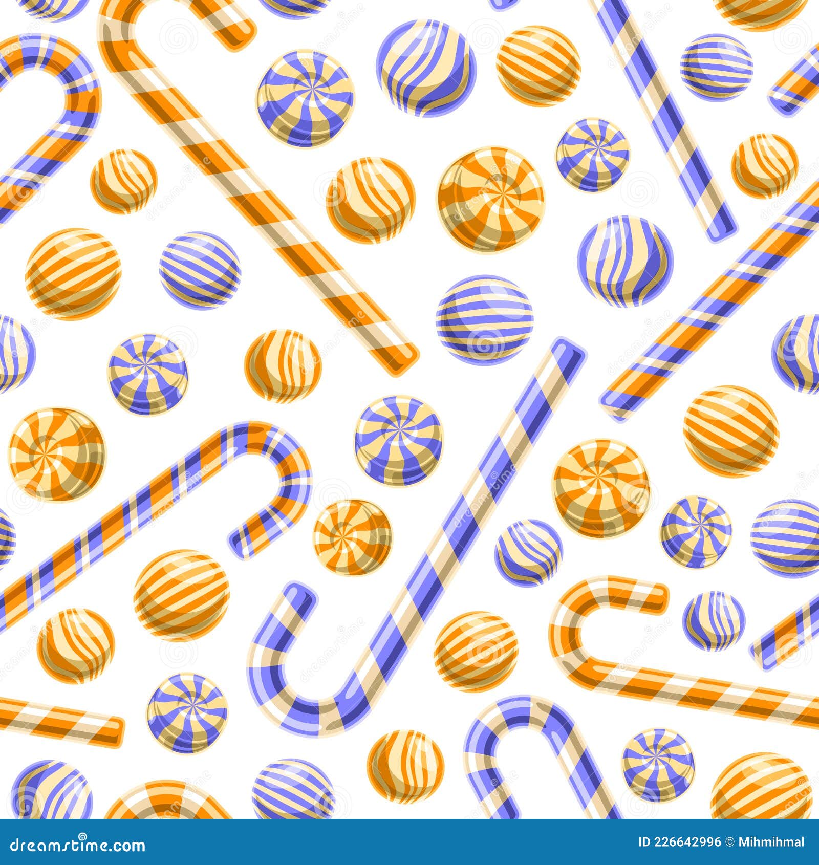 Vector Candy Seamless Pattern Stock Vector - Illustration of hard ...