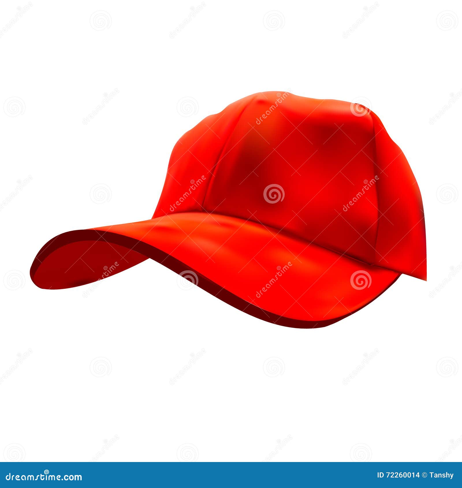 Vector Cap for Advertising Logos White Isolated Stock Vector ...