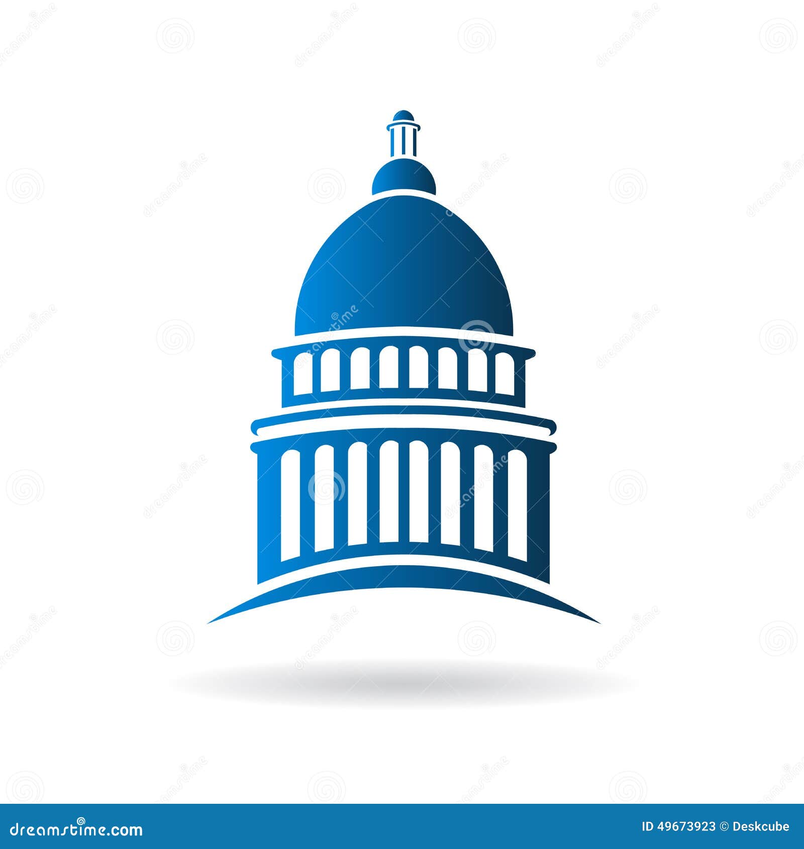 Vector Capitol Building Logo Stock Vector - Illustration of election ...