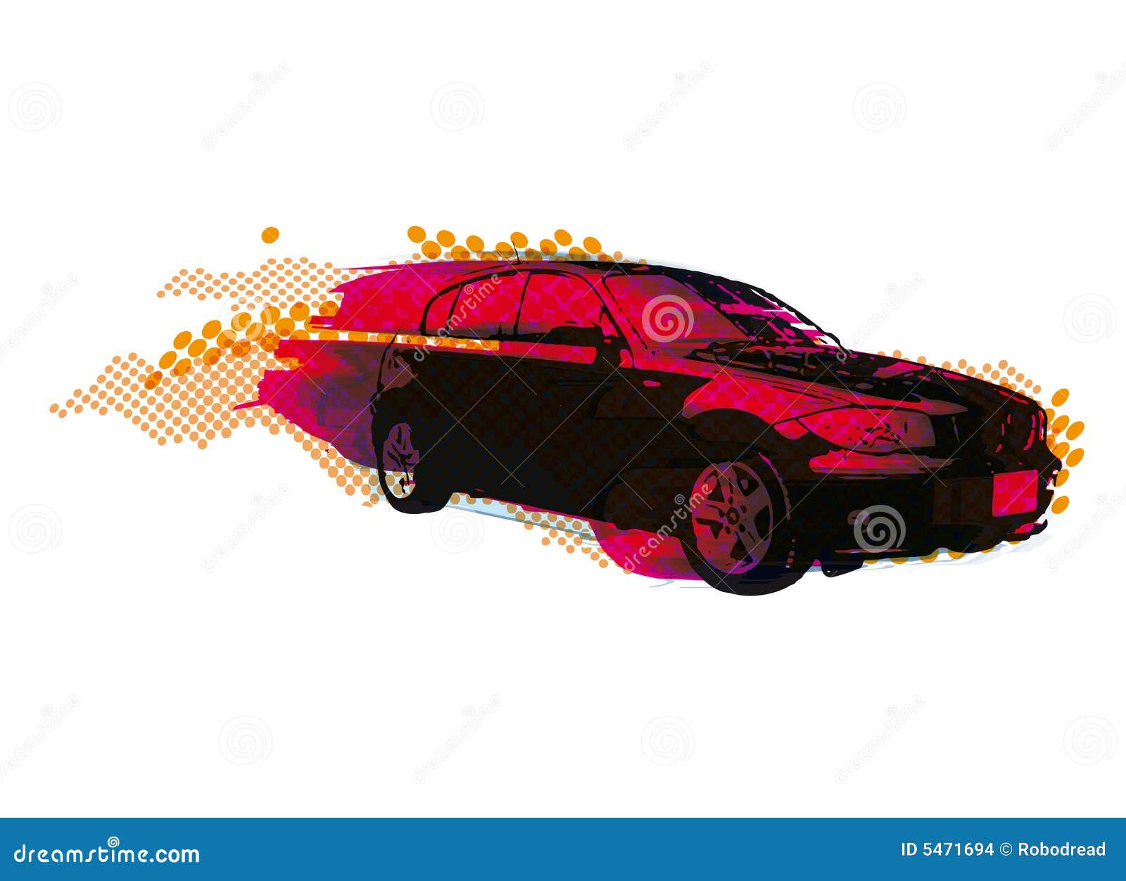 Vector car stock vector. Illustration of power, design - 5471694