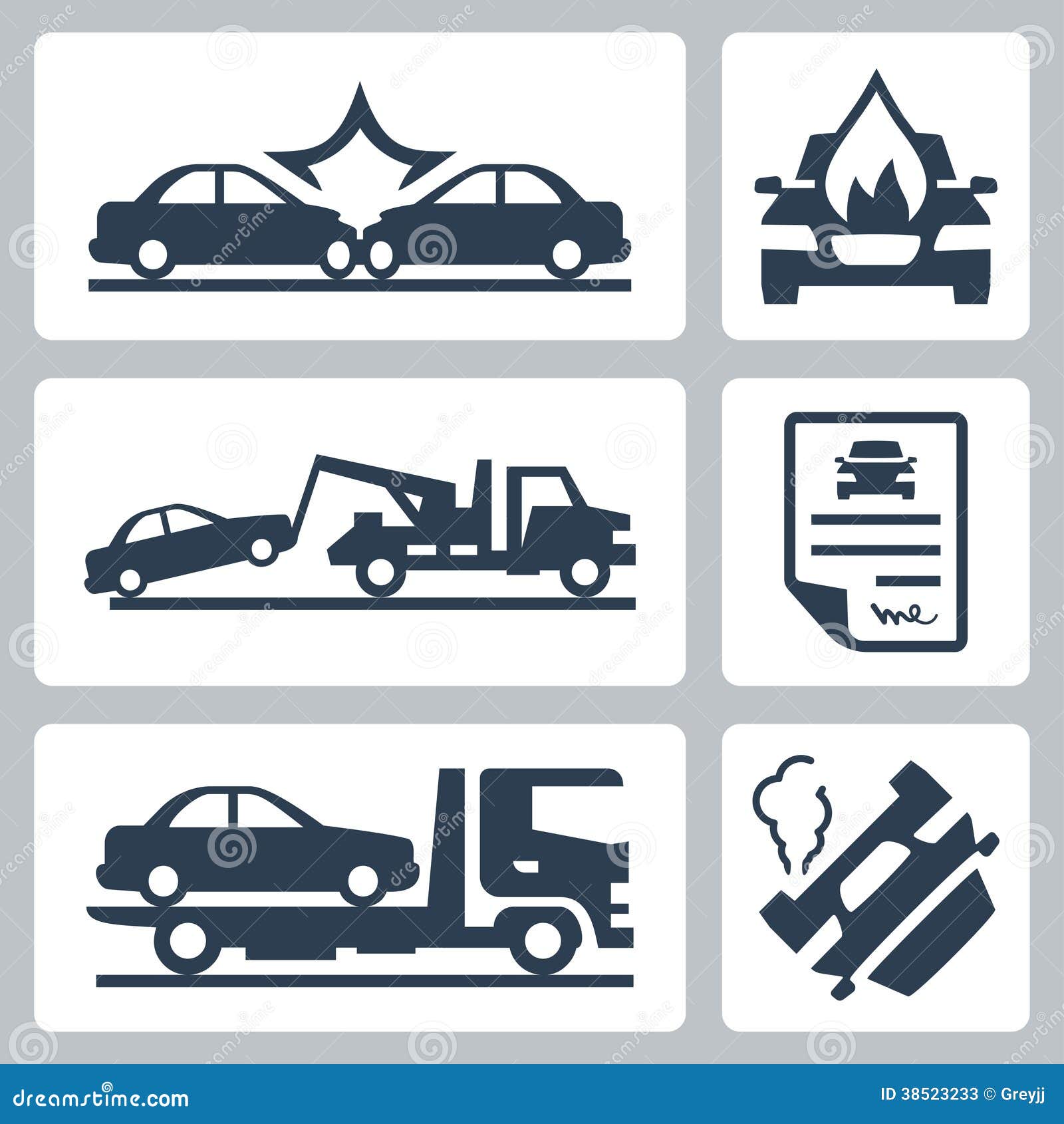 Breakdown Truck And Car Cartoon Vector | CartoonDealer.com #65654429