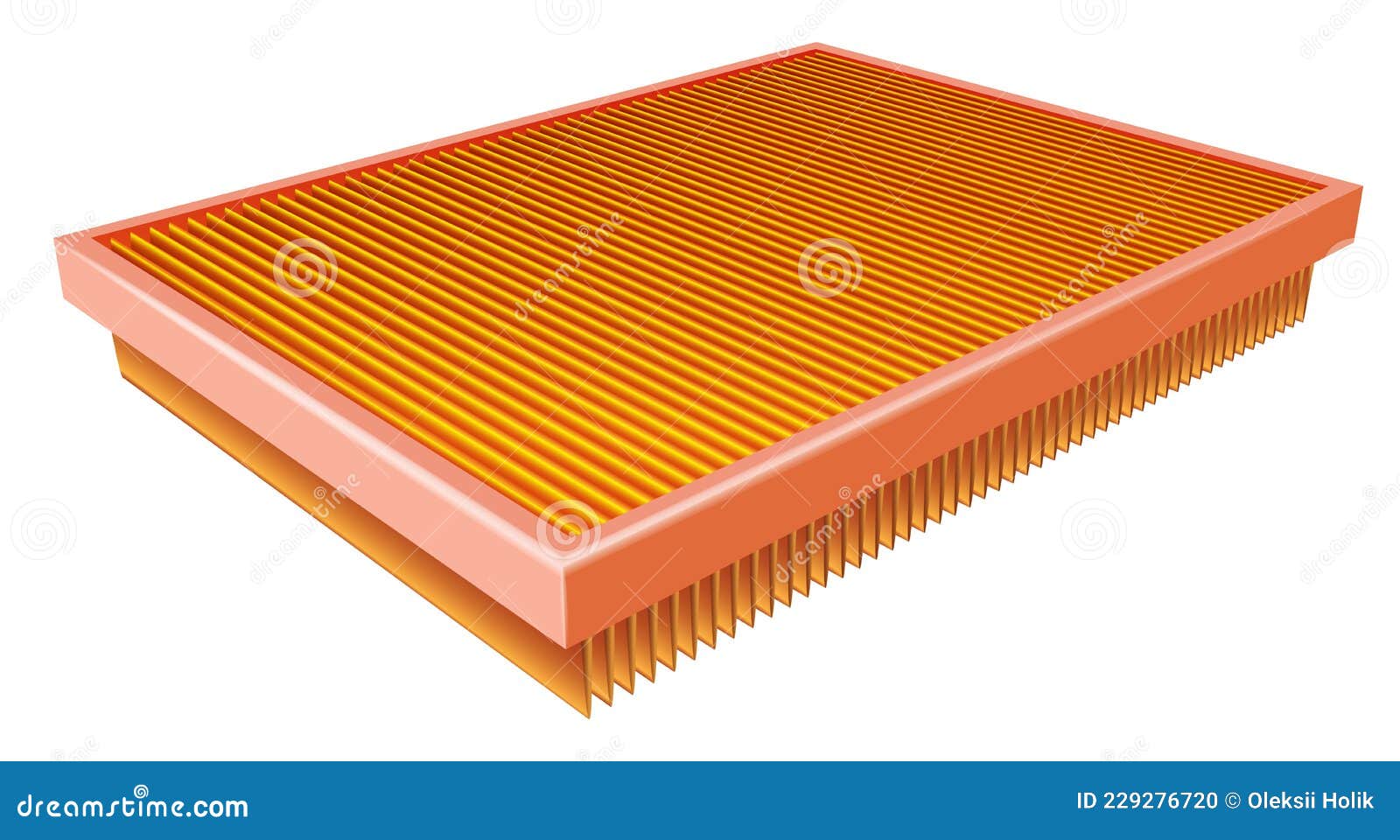 Vector Car Air Filter Element - Spare Part Stock Vector - Illustration ...