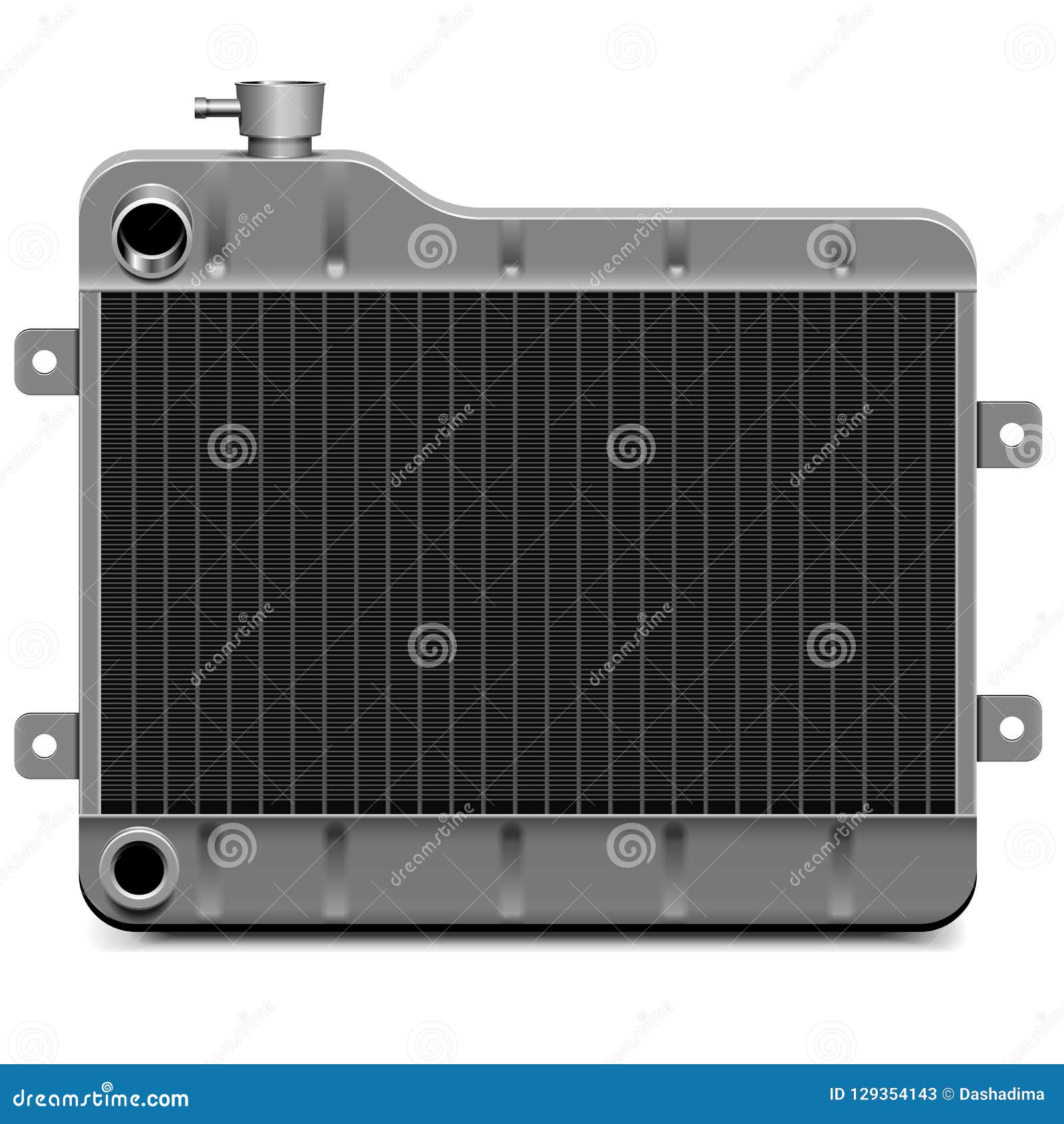Vector Car Radiator Icon stock vector. Illustration of icon - 129354143