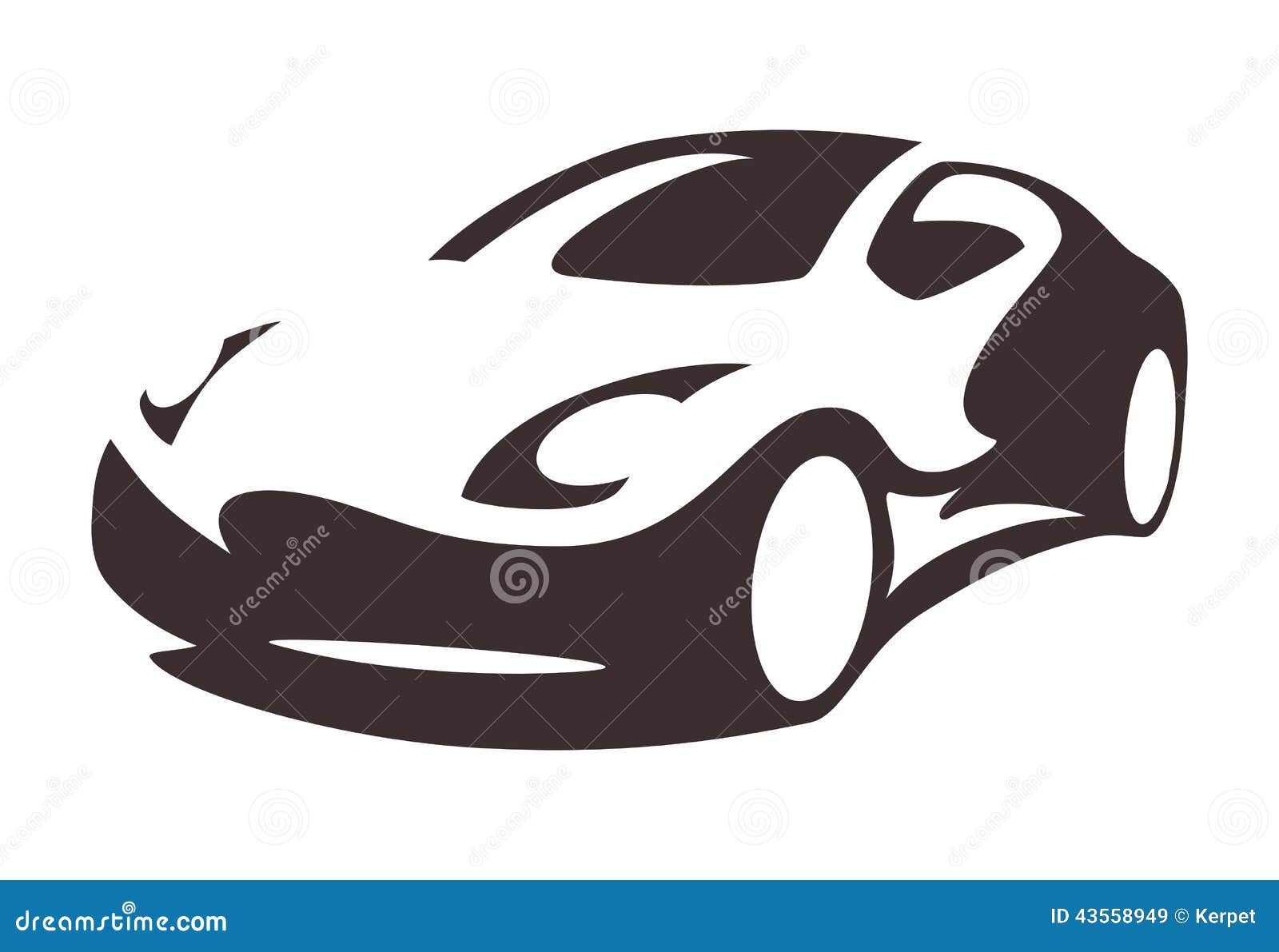 Late Model Race Car Silhouette