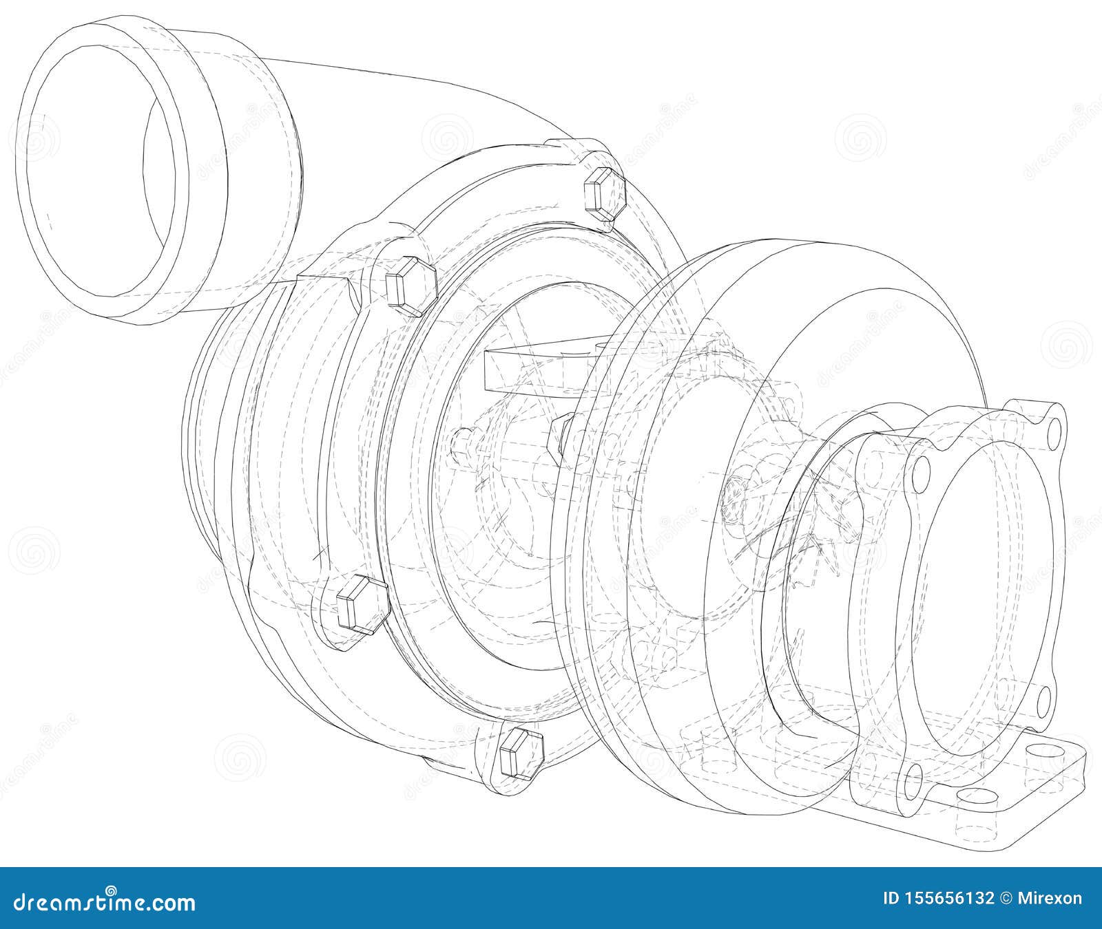 Vector Turbocharger Illustration | CartoonDealer.com #83173809