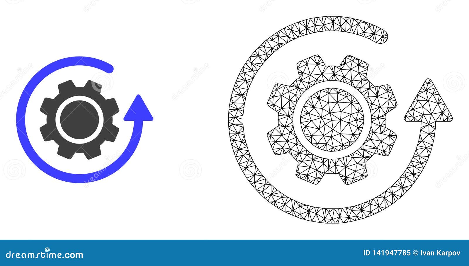Vector Carcass Mesh Gear Rotation and Flat Icon Stock Vector ... Vector Carcass Mesh Gear Rotation and Flat Icon Stock Vector ...