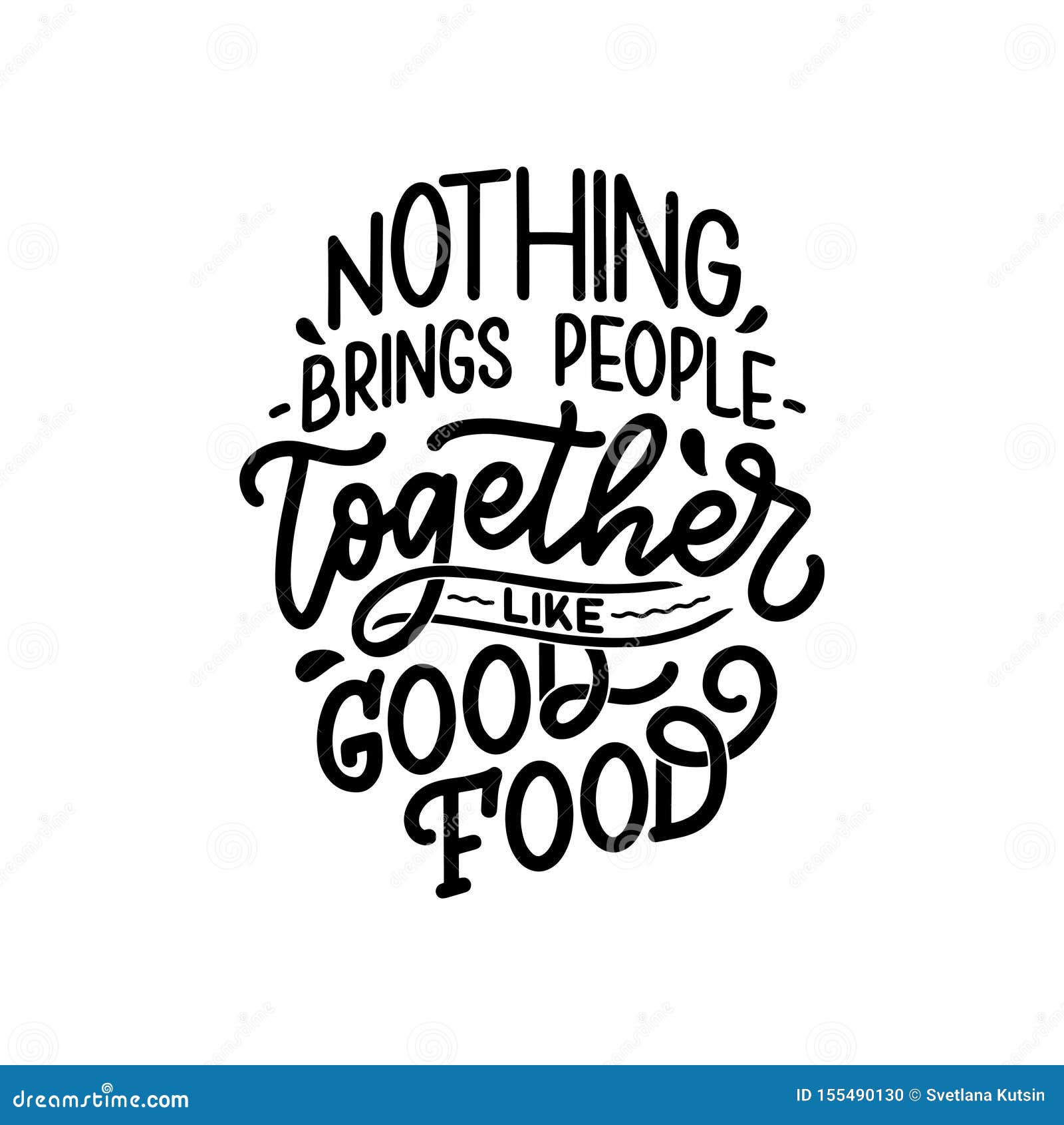 Vector Card with Hand Drawn Unique Typography Design Element for ...