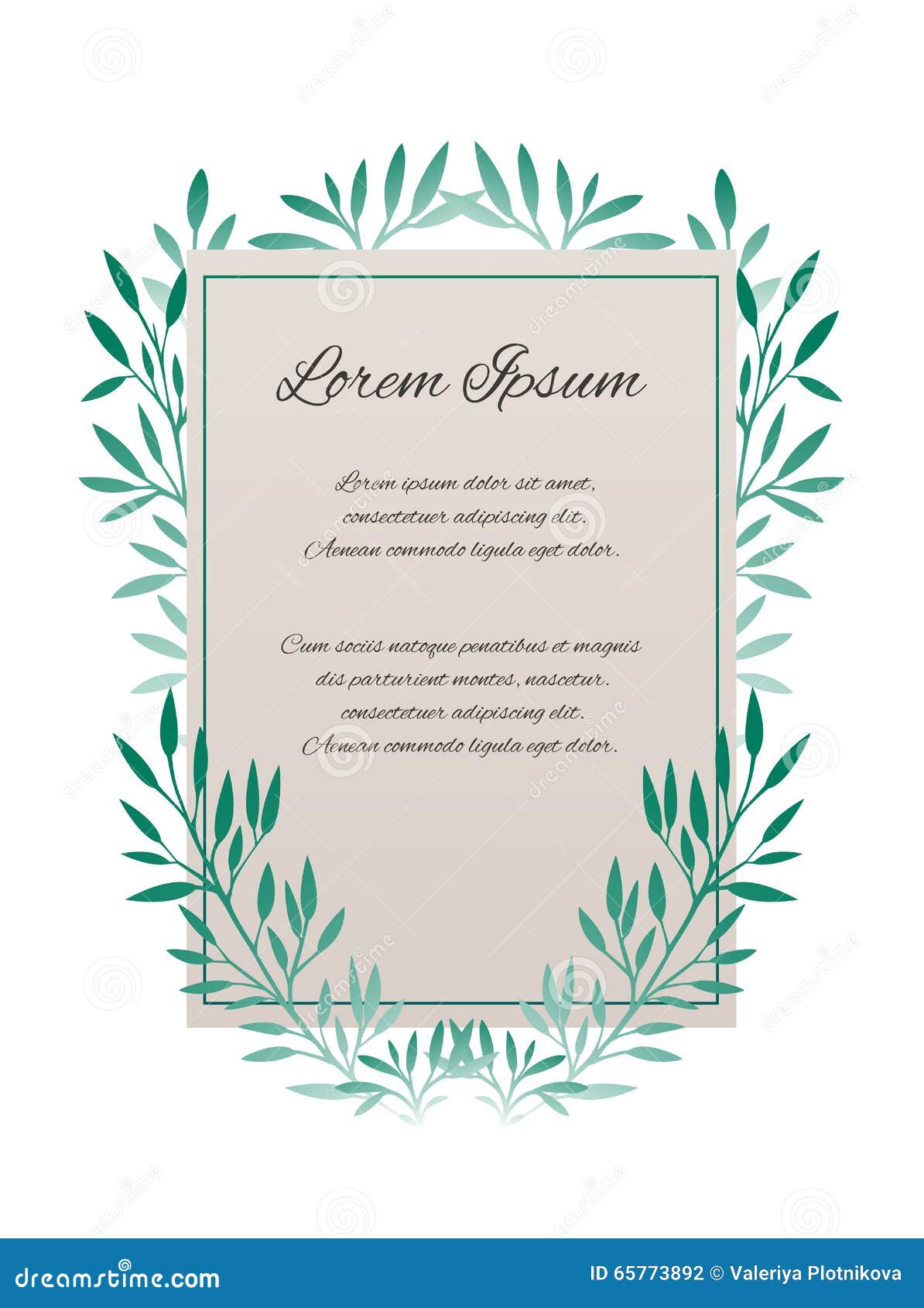 Vector Card with Place for Your Text Stock Vector - Illustration of ...