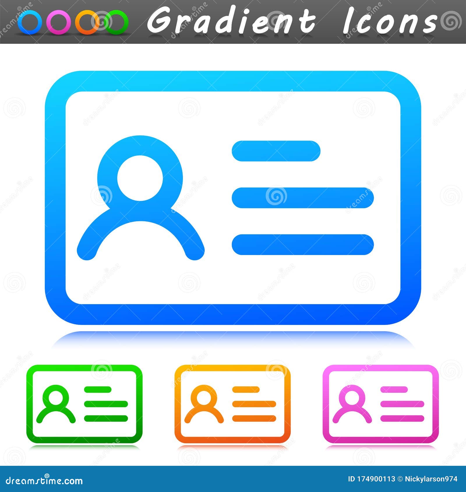 Vector Card Symbol Icon Design Stock Vector - Illustration of access ...