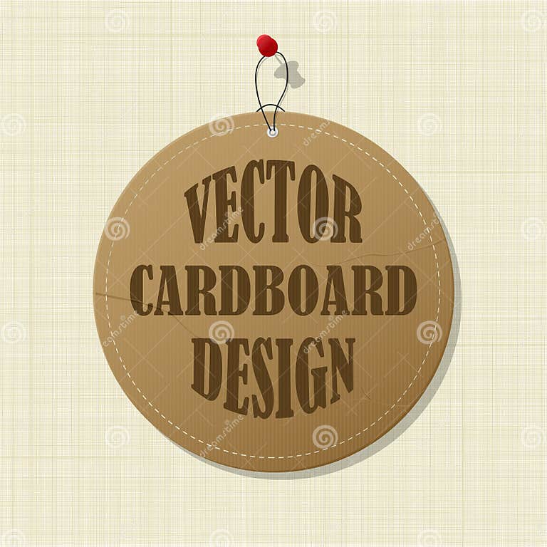 Vector cardboard label stock vector. Illustration of production - 319031403