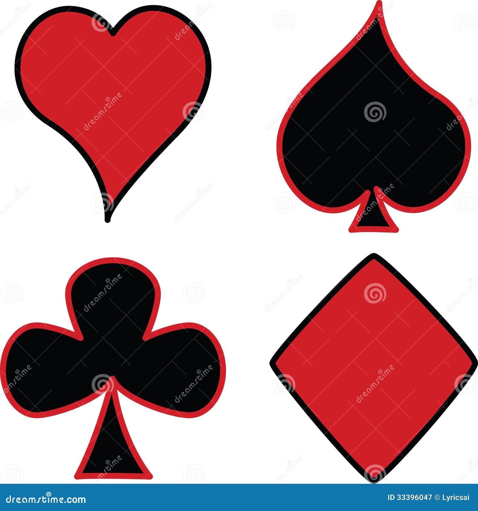 Vector Cards Game Sign Icons Stock Vector - Illustration of leisure ...