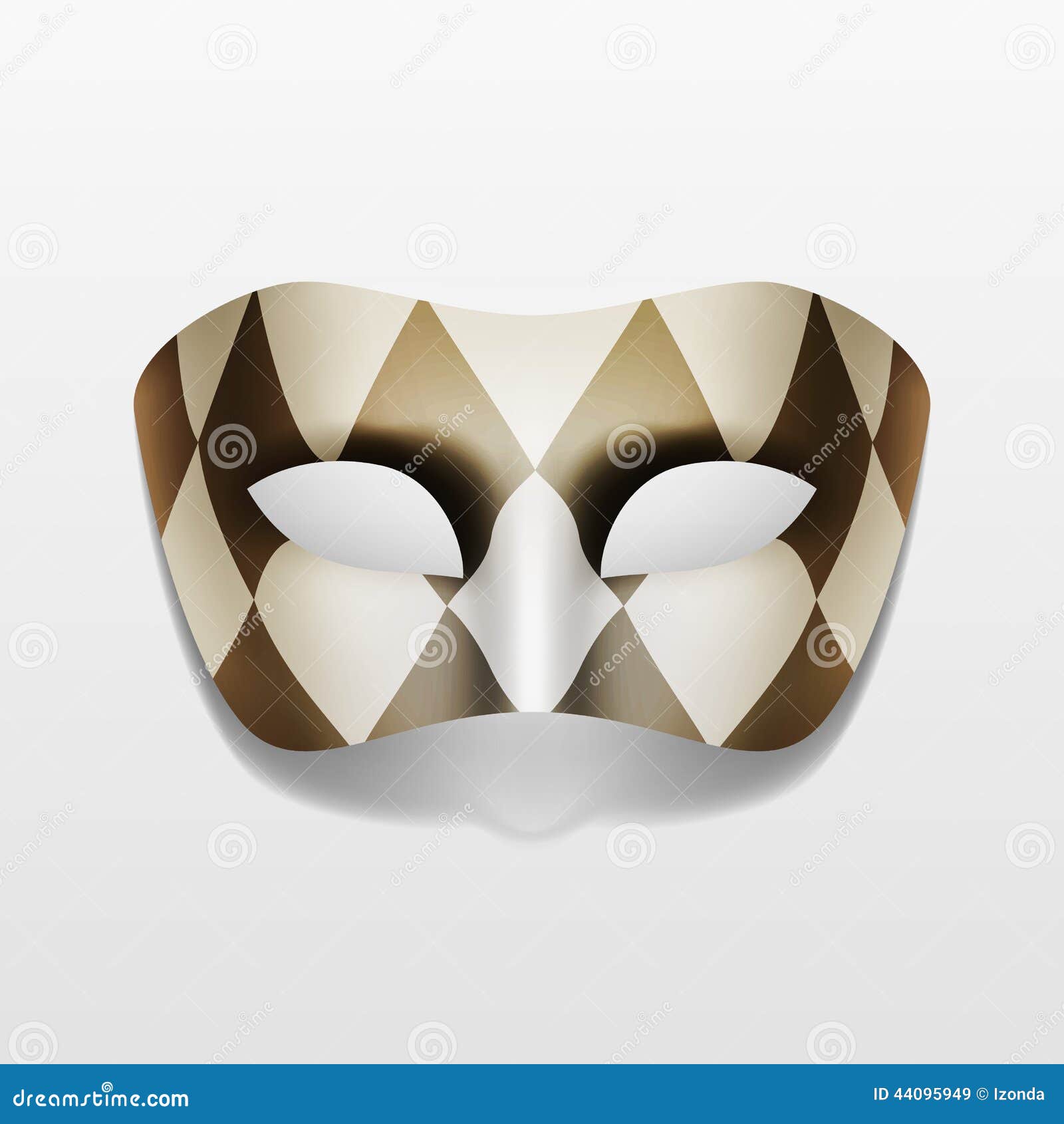 Vector Carnival Masquerade Party Mask Isolated Stock Vector ...