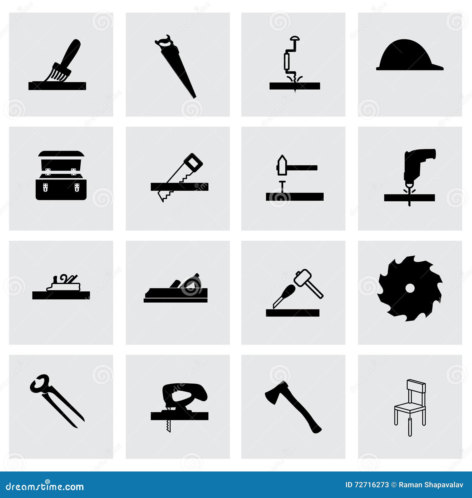 Carpentry Icon In Different Style Vector Illustration. Two Colored And ...