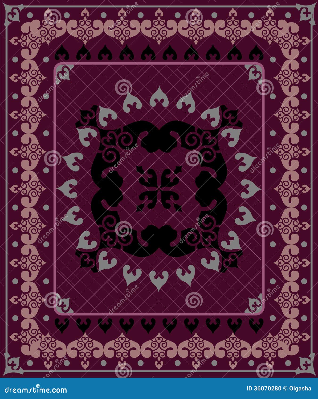 Vector carpet pattern stock vector. Illustration of design - 36070280