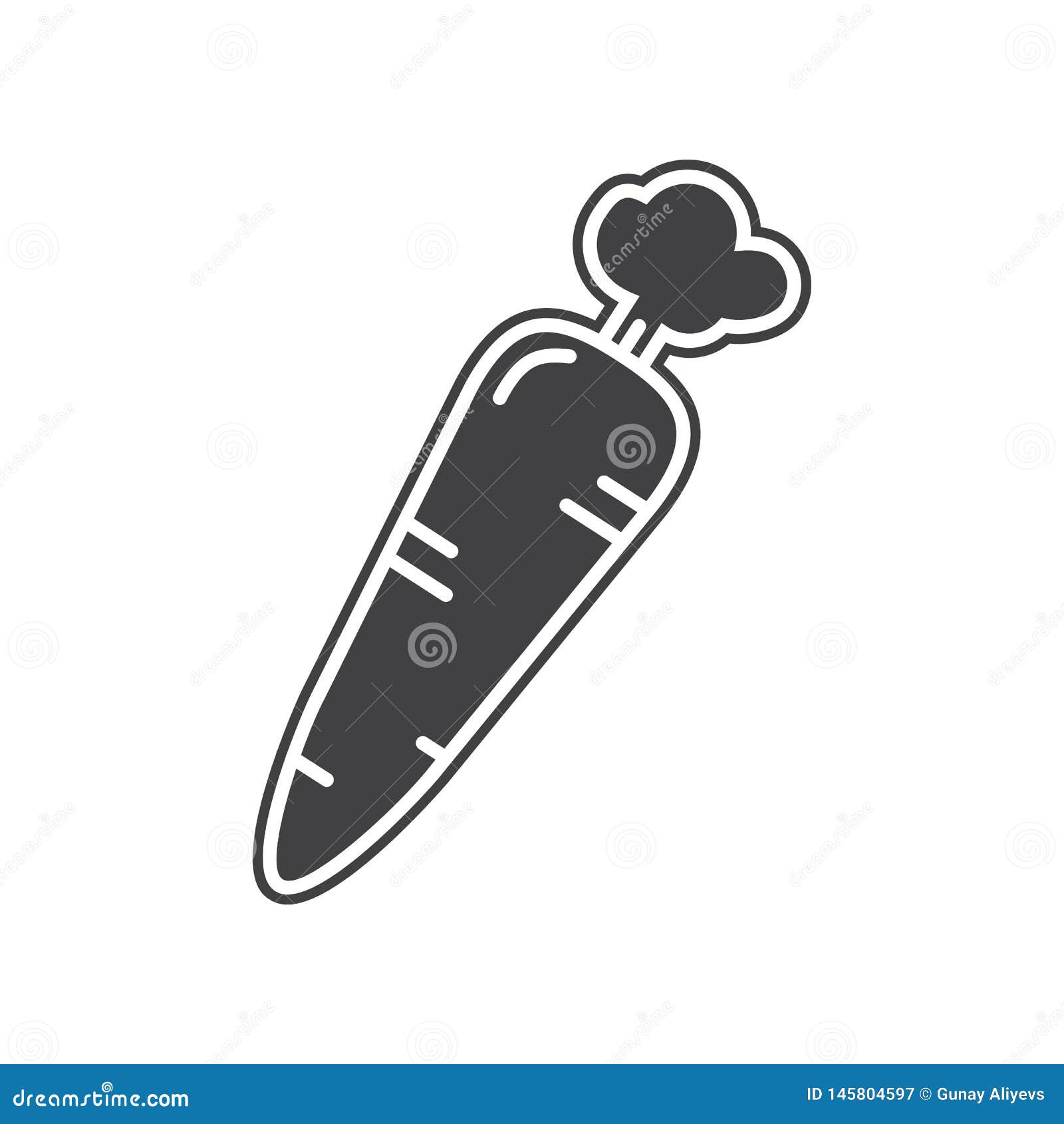 Vector Carrot Icon. Element of Fruits and Vegatables for Mobile Concept ...
