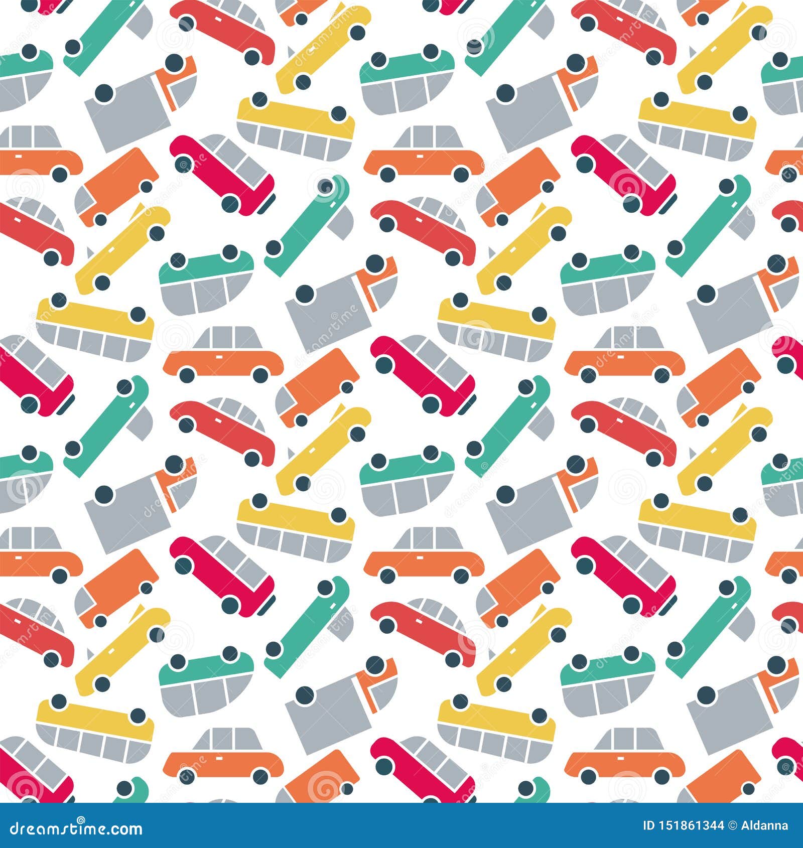 Vector cars pattern stock illustration. Illustration of pastel - 151861344