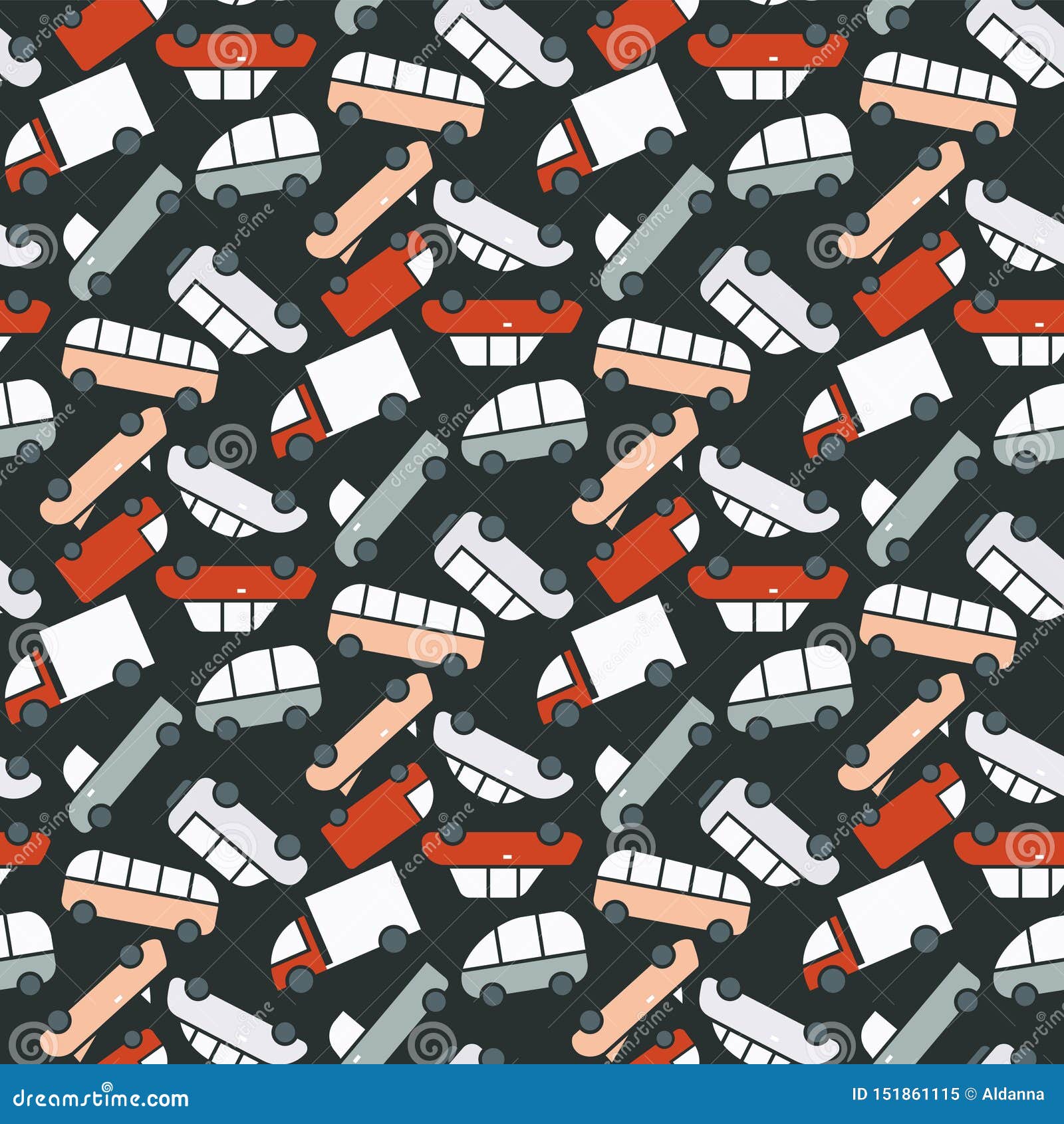 Vector cars pattern stock illustration. Illustration of ornament ...