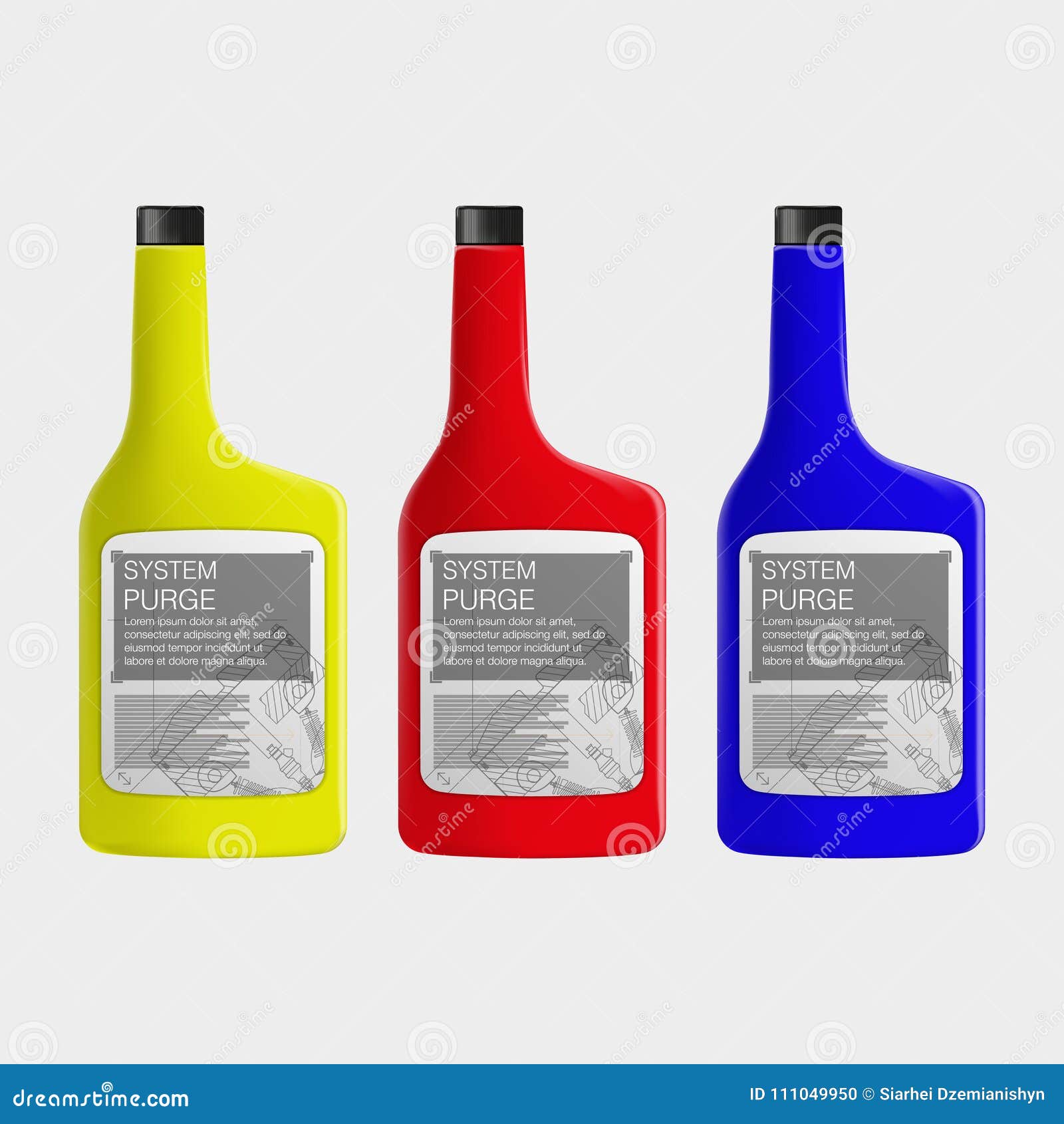 Vector Cars Technical Fluid Bottle. Stock Vector - Illustration of ...