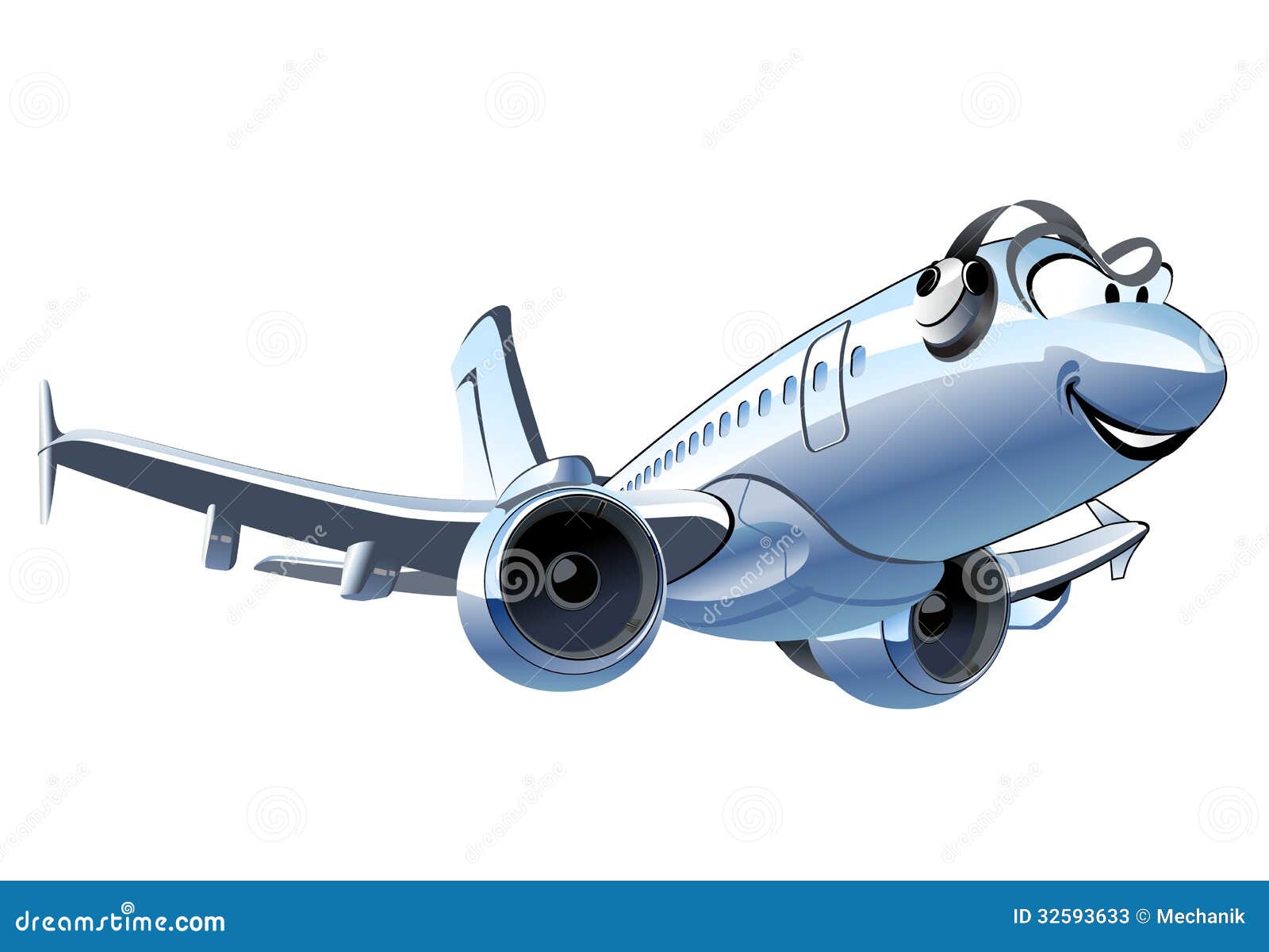 Vector Cartoon Airliner | CartoonDealer.com #32593633