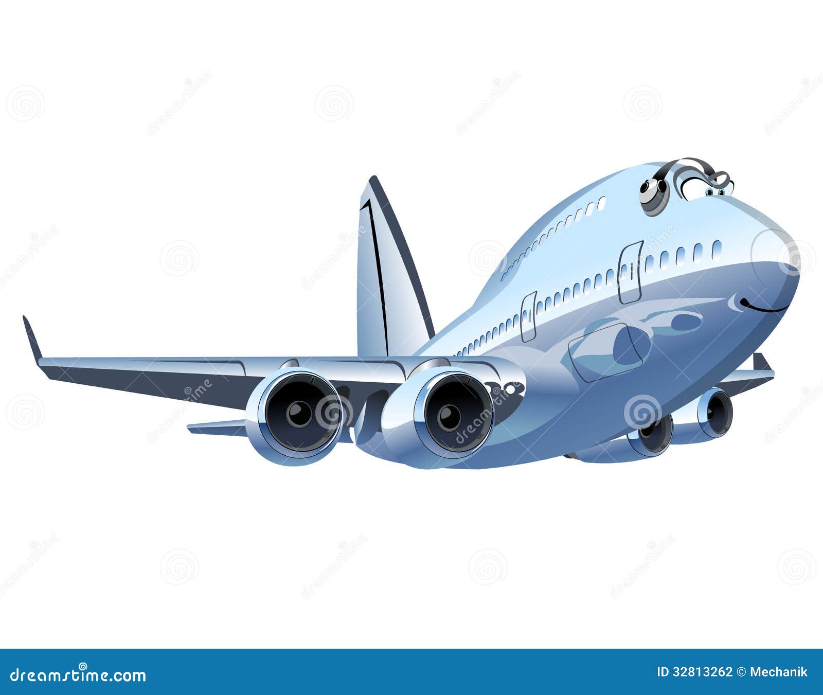Vector Cartoon Airliner | CartoonDealer.com #32813262