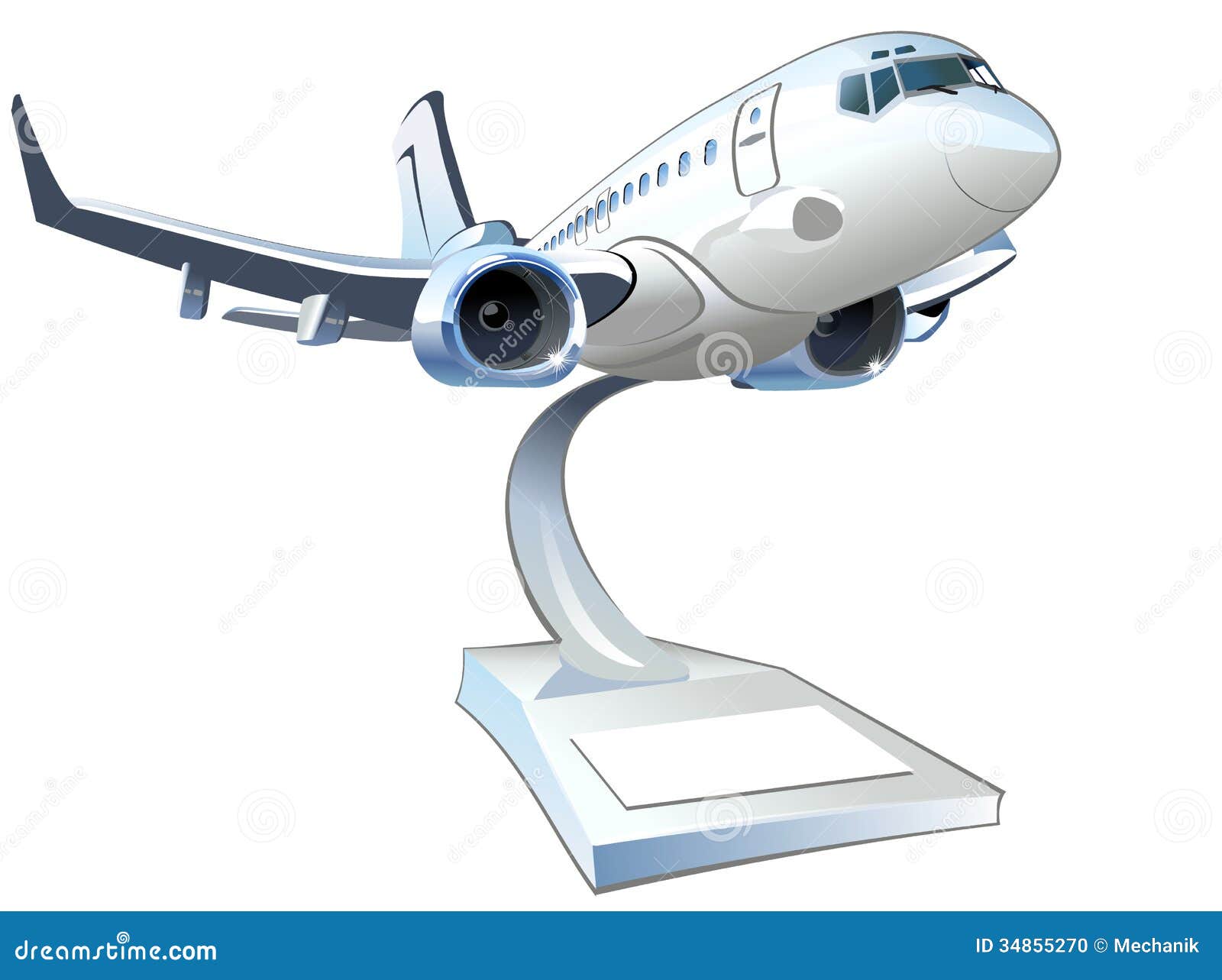 Vector Cartoon Airliner | CartoonDealer.com #34855270