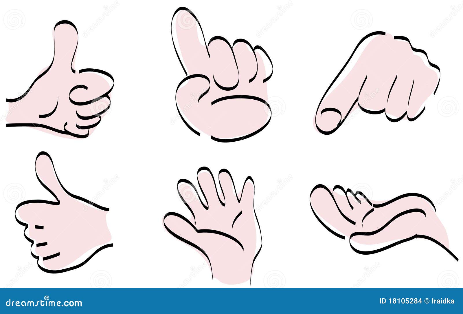 Vector cartoon arms stock vector. Illustration of rectangle - 18105284