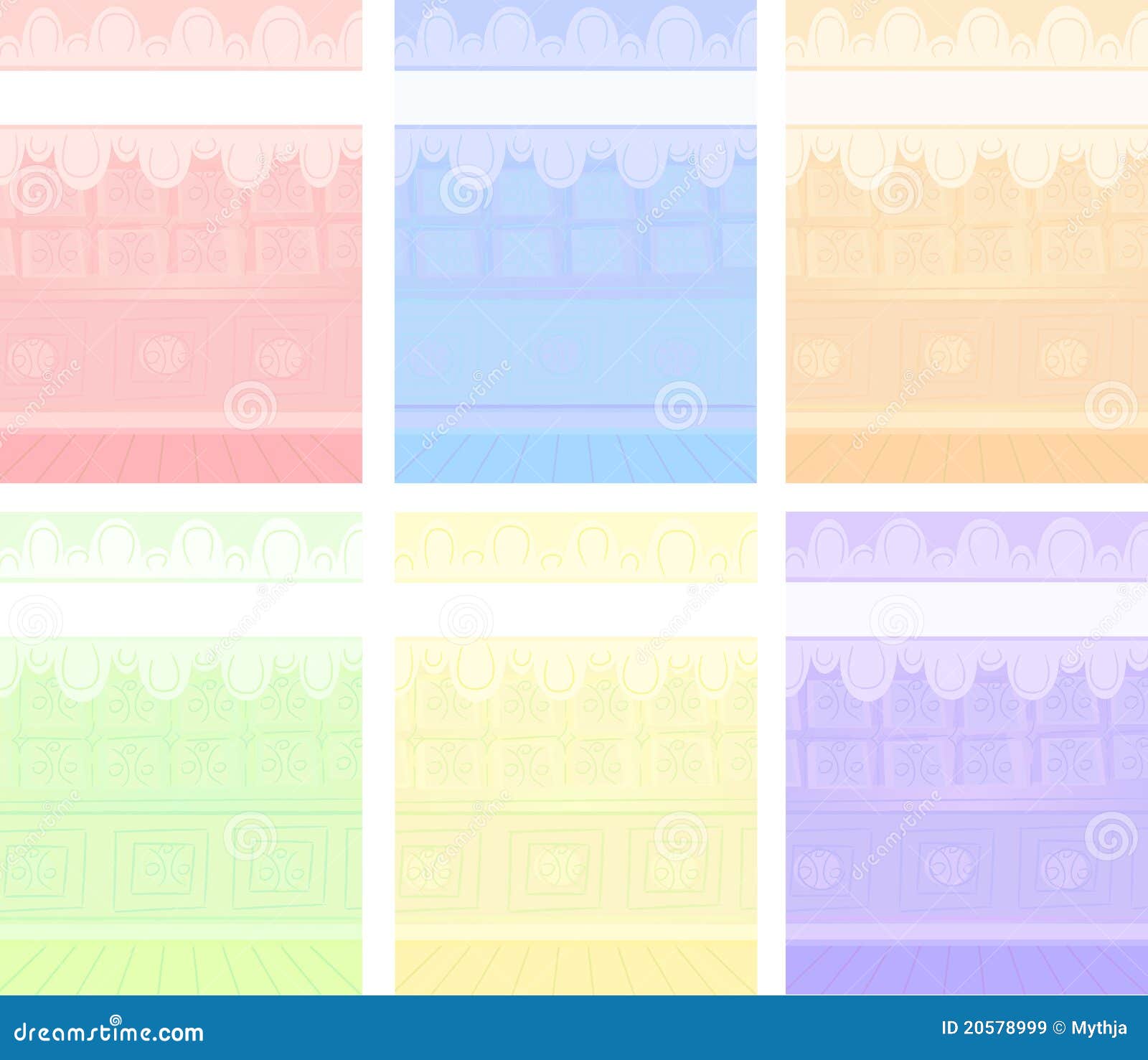 Vector Cartoon Backgrounds Set | CartoonDealer.com #20578999