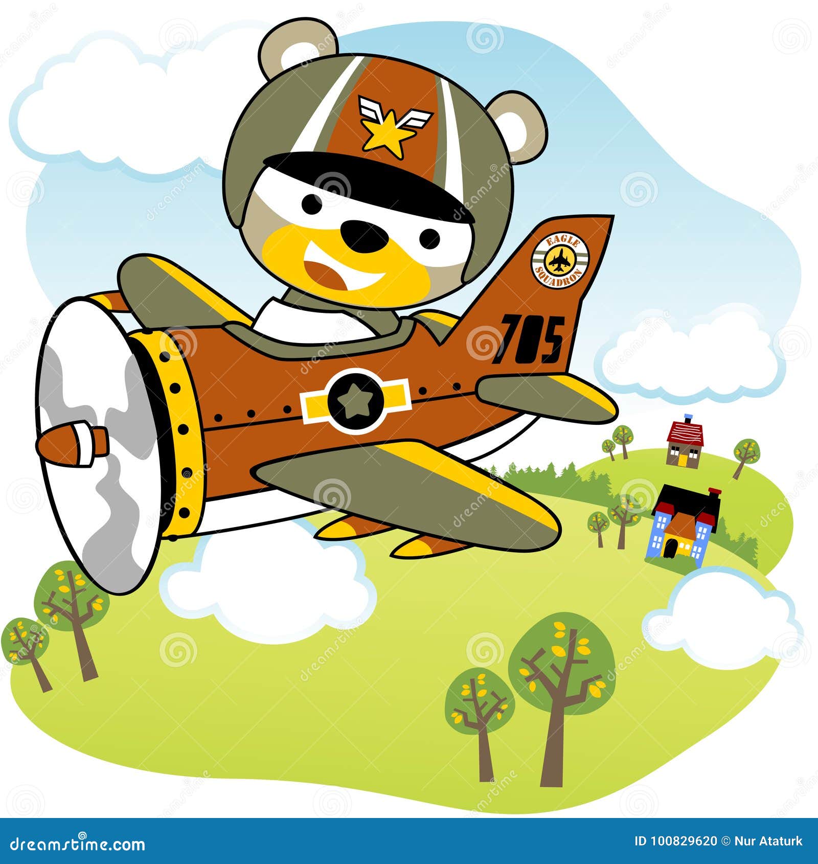 Fighter stock vector. Illustration of aviation, animal - 100829620
