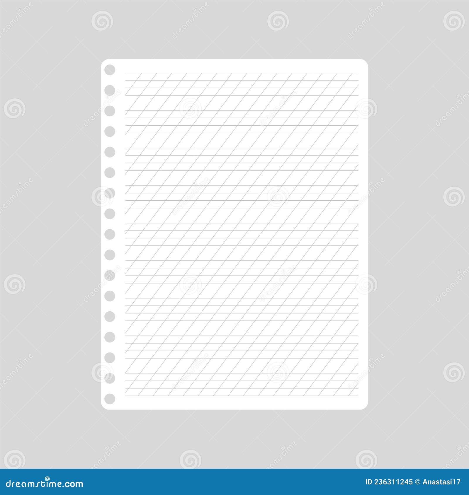 Vector Cartoon Blank Sheets of Calligraphy Notebook Stock Vector ...