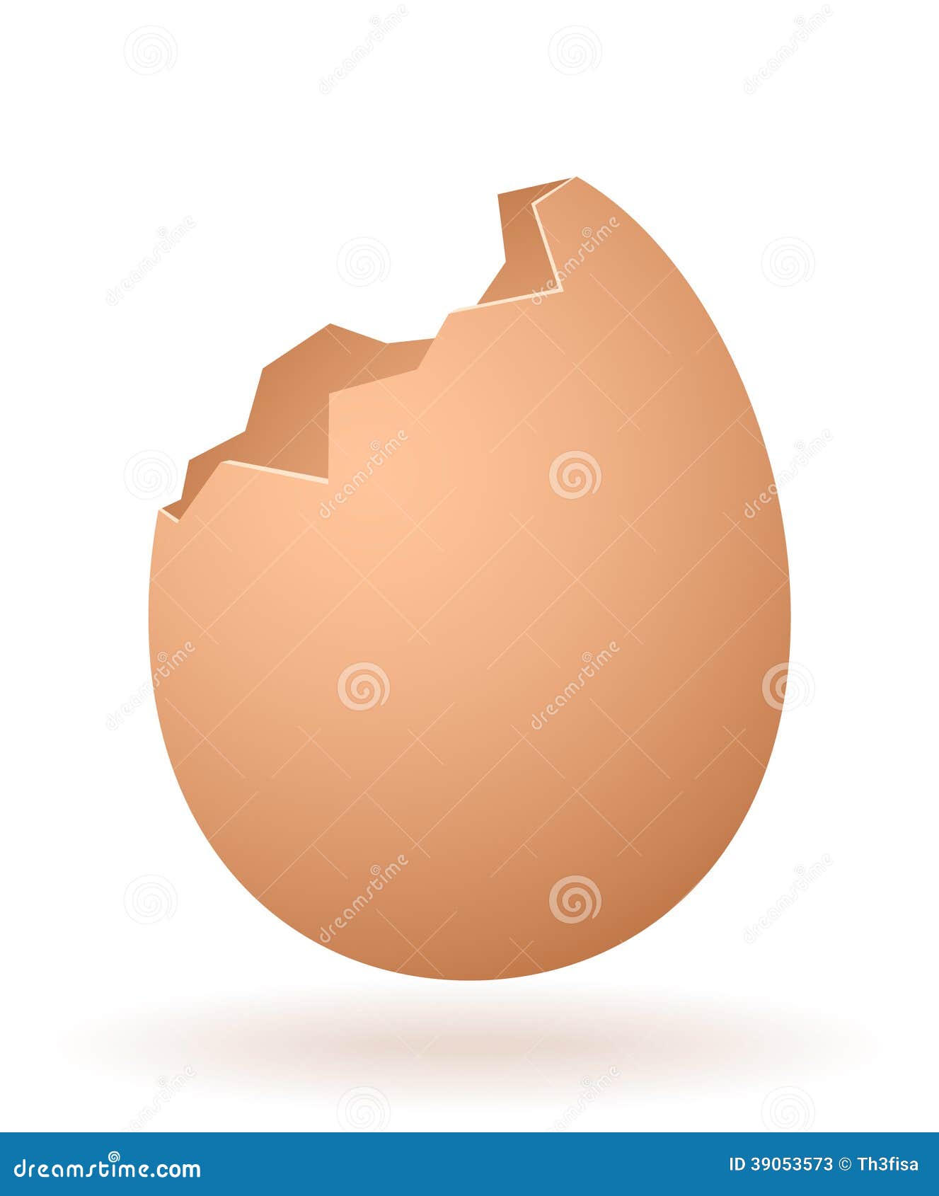 Vector Cartoon Broken Egg Stock Vector Image 39053573