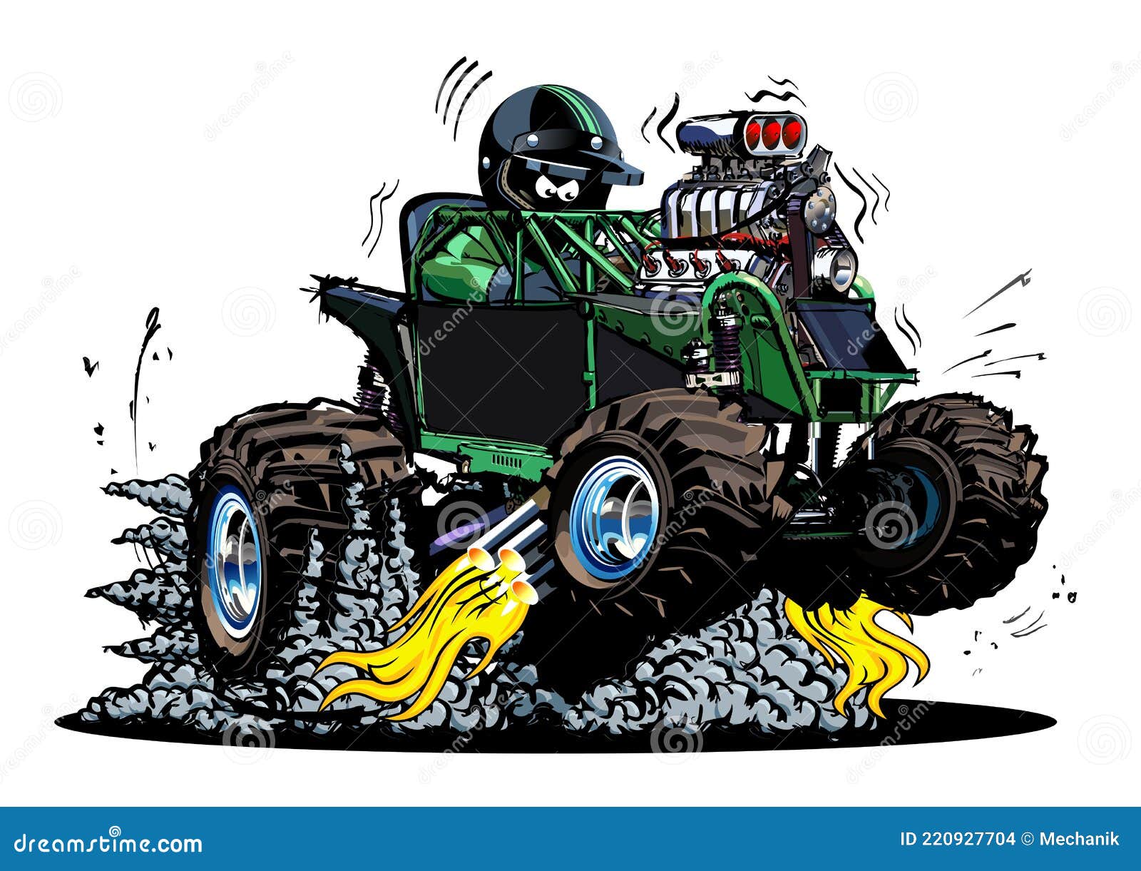 Vector Cartoon Buggy stock vector. Illustration of transportation ...