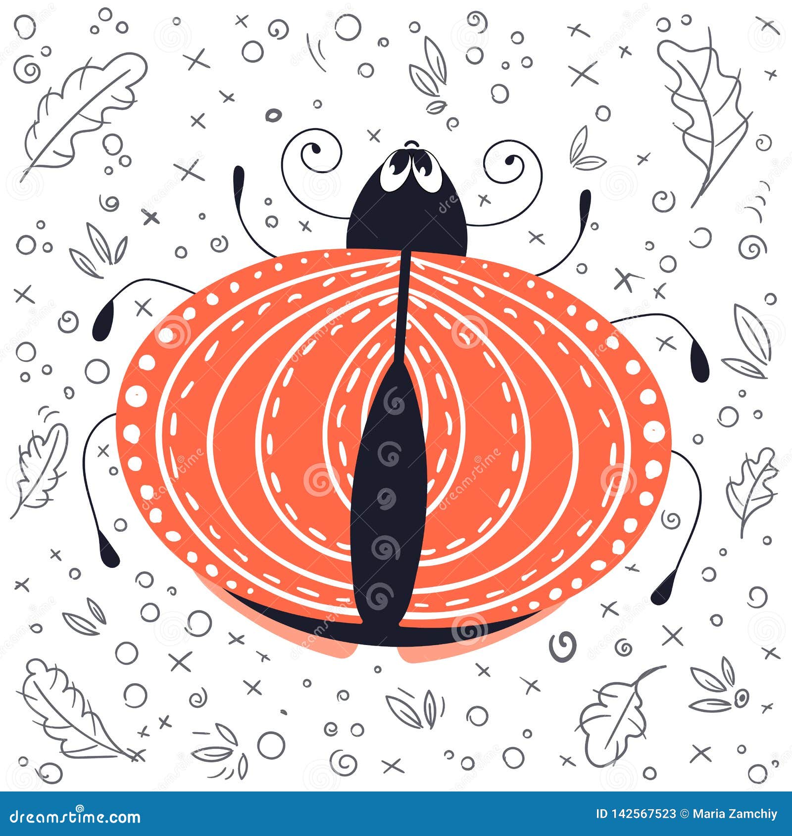 Vector cartoon bugs stock vector. Illustration of baby - 142567523