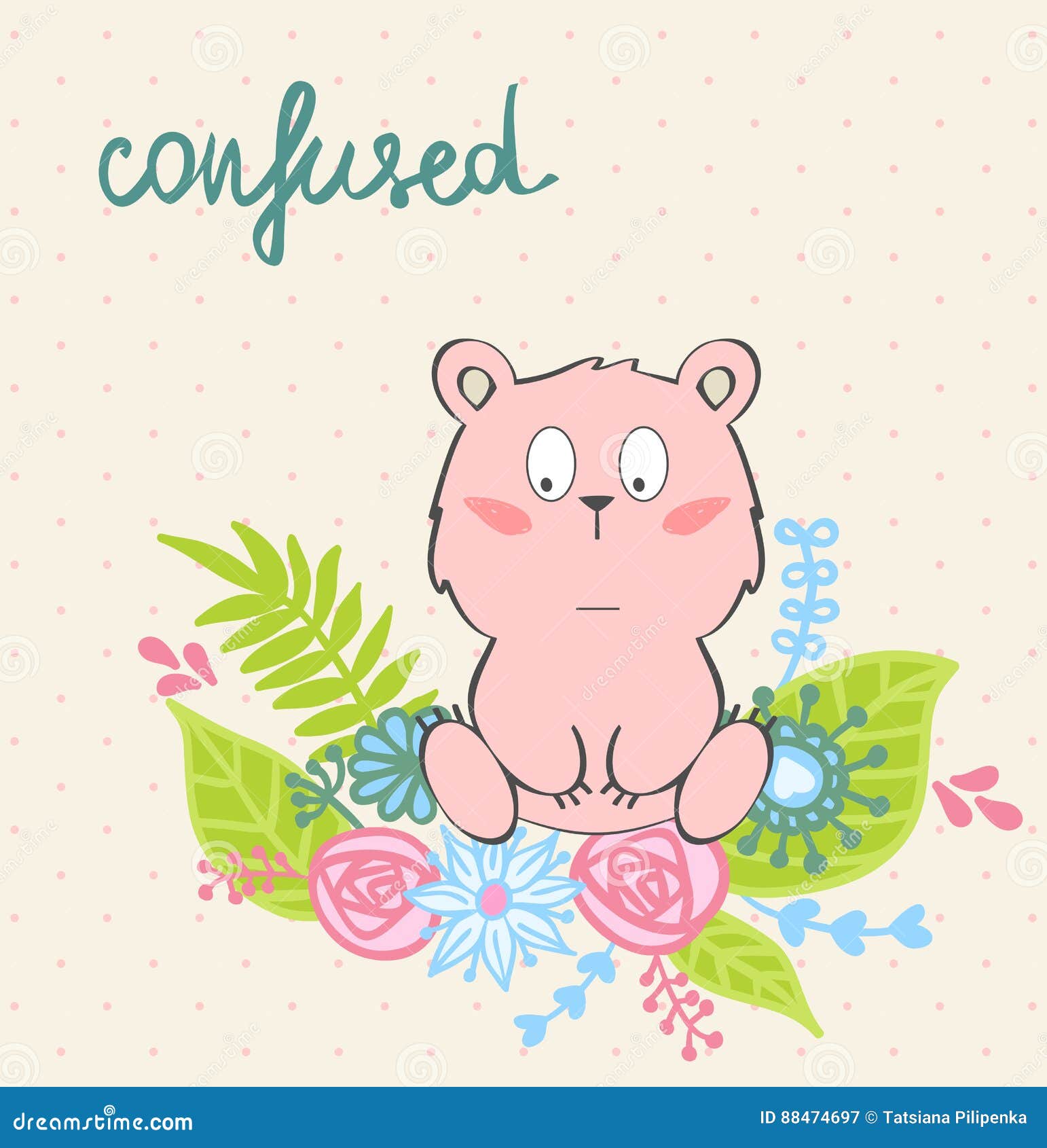 Vector cartoon bunny stock vector. Illustration of emotion - 88474697