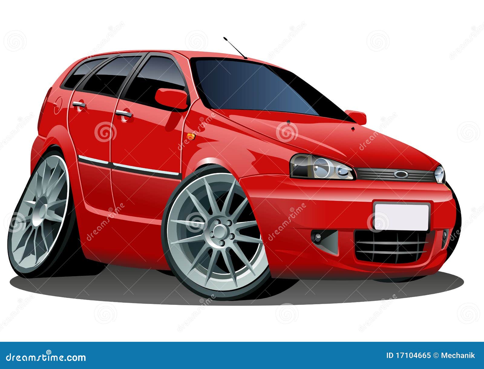 Vector cartoon car stock vector. Illustration of concepts - 17104665