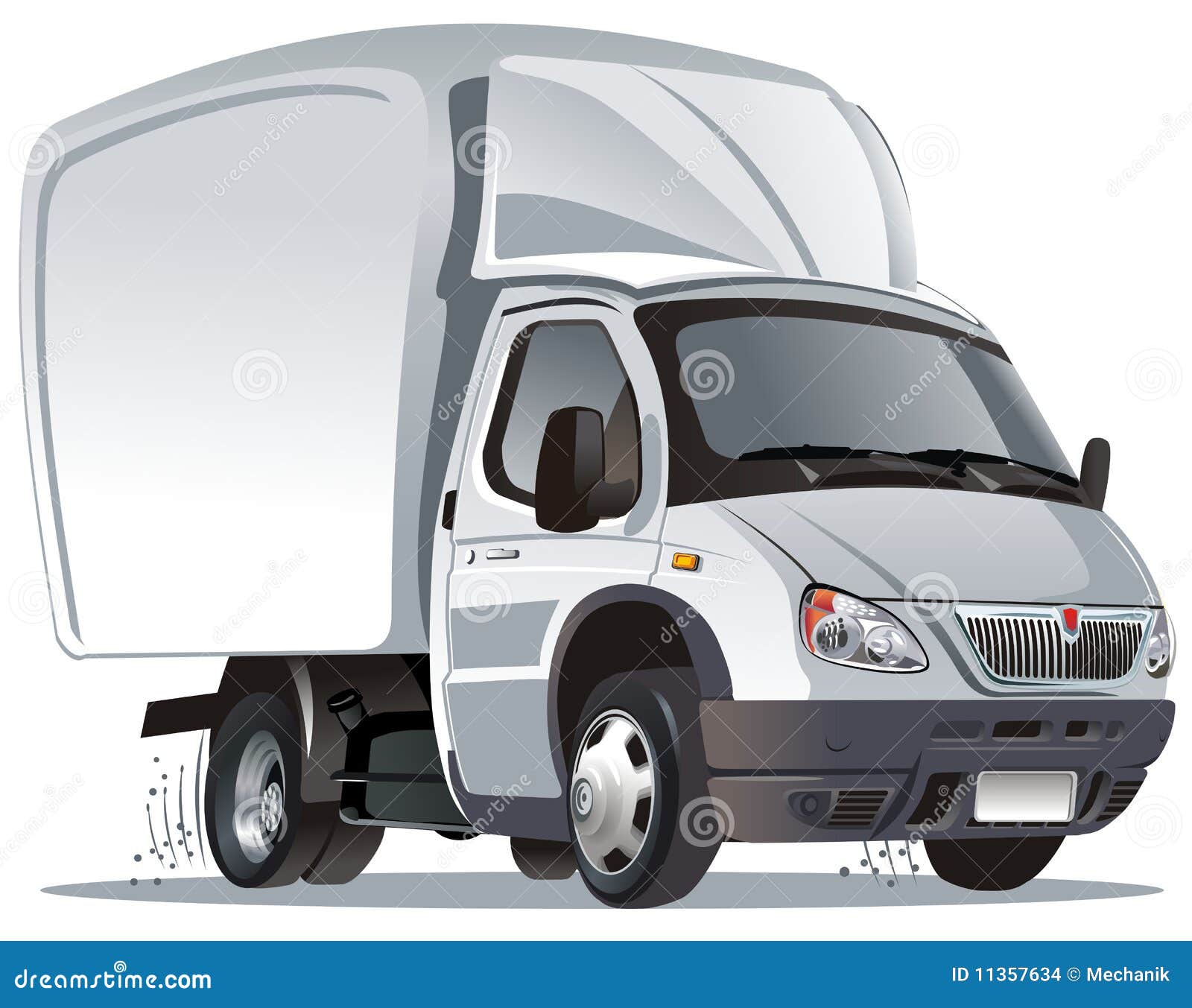 Vector cartoon cargo truck stock vector. Illustration of shipping ...