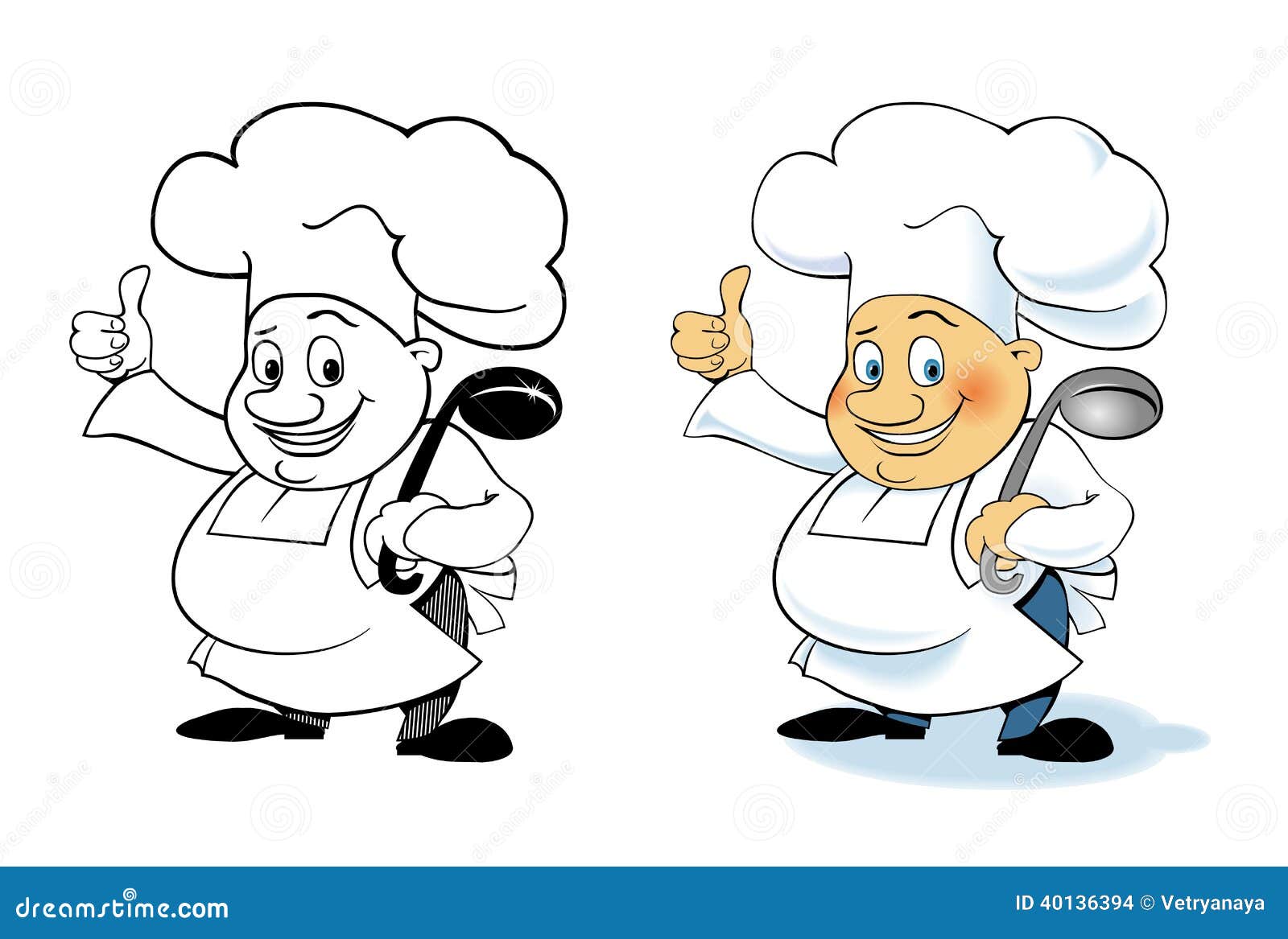 Vector Cartoon Character Chef Stock Vector - Illustration of isolated ...