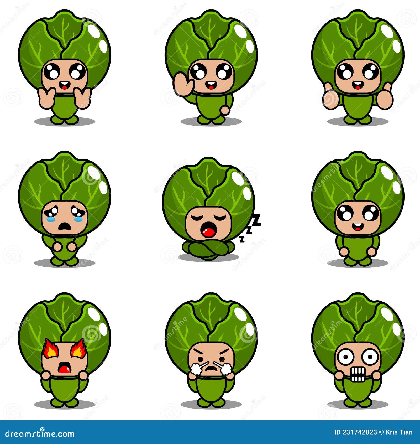 Cabbage Mascot Costume Expression Set Stock Vector - Illustration of ... Cabbage Mascot Costume Expression Set Stock Vector - Illustration of ...