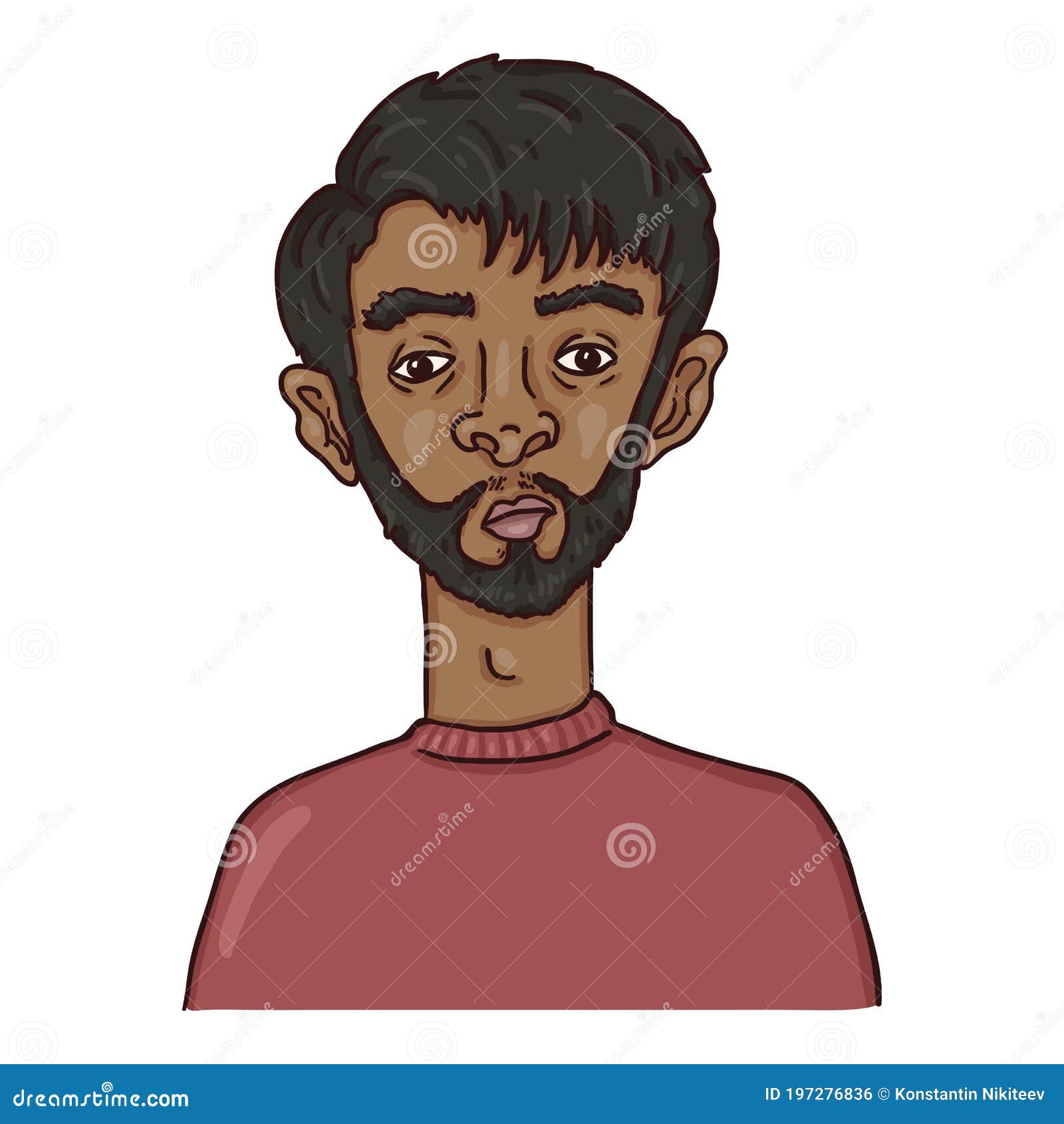 Vector Cartoon Character - Indian Man Stock Vector - Illustration of ...