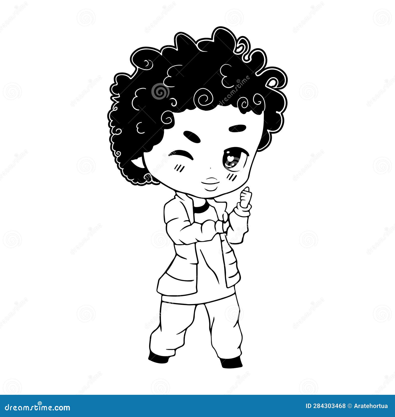 Vector Cartoon Chibi Boy Character Isolated Illustration Stock Vector ...