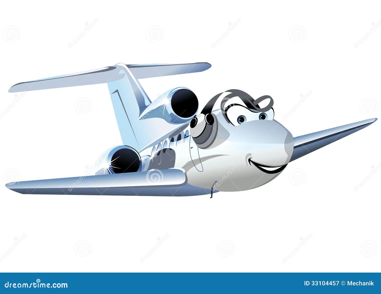 Vector Cartoon Civil Utility Airplane Stock Vector - Illustration of ...