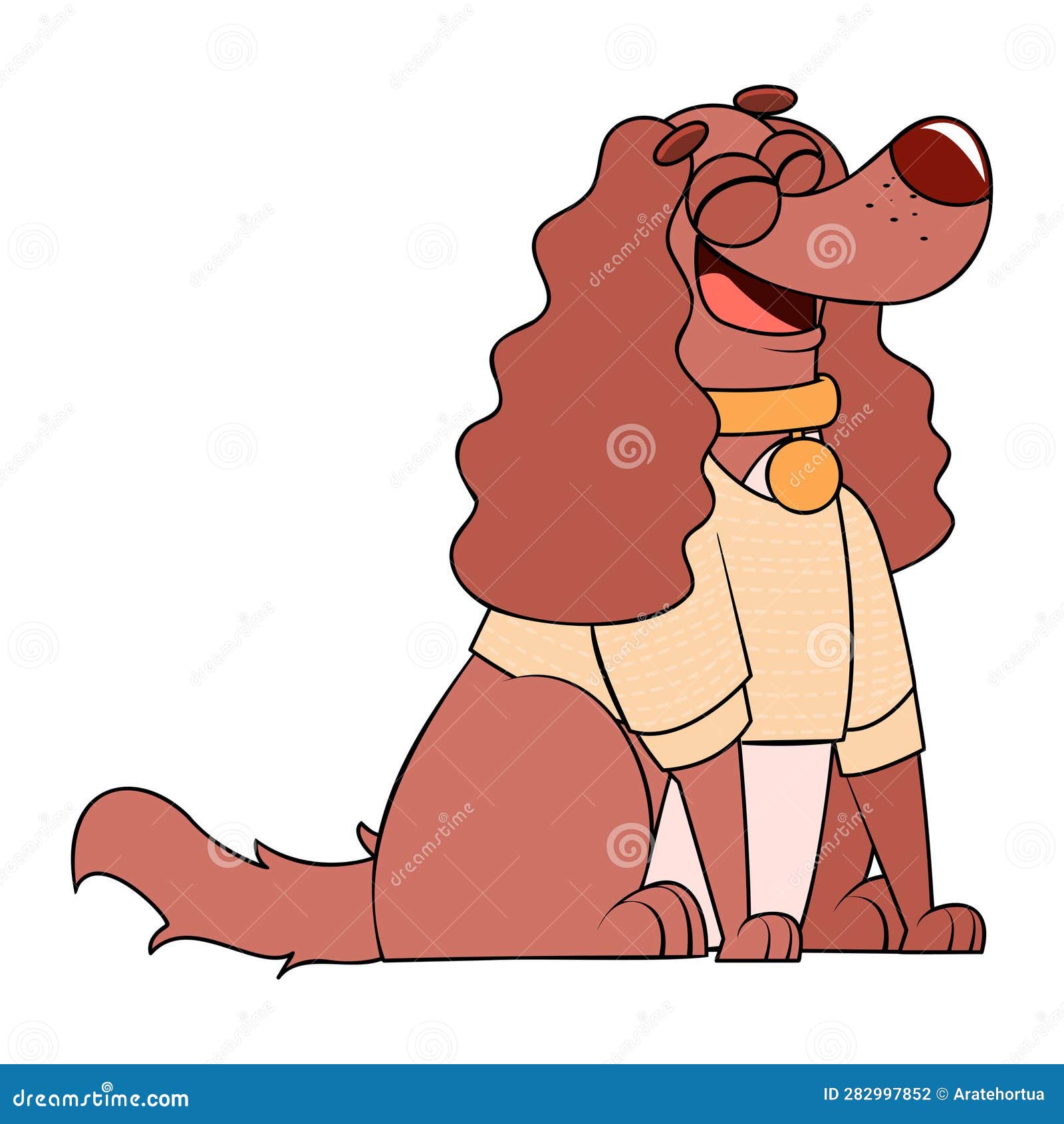 Cartoon Cocker Spaniel Purebred Dog Animal Character | CartoonDealer ...