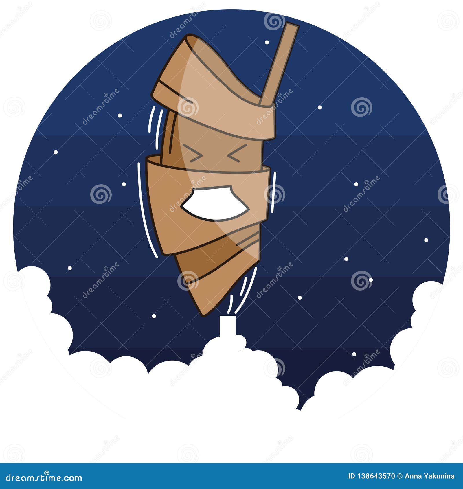 Vector Cartoon Container with Coffee Stock Vector - Illustration of ...