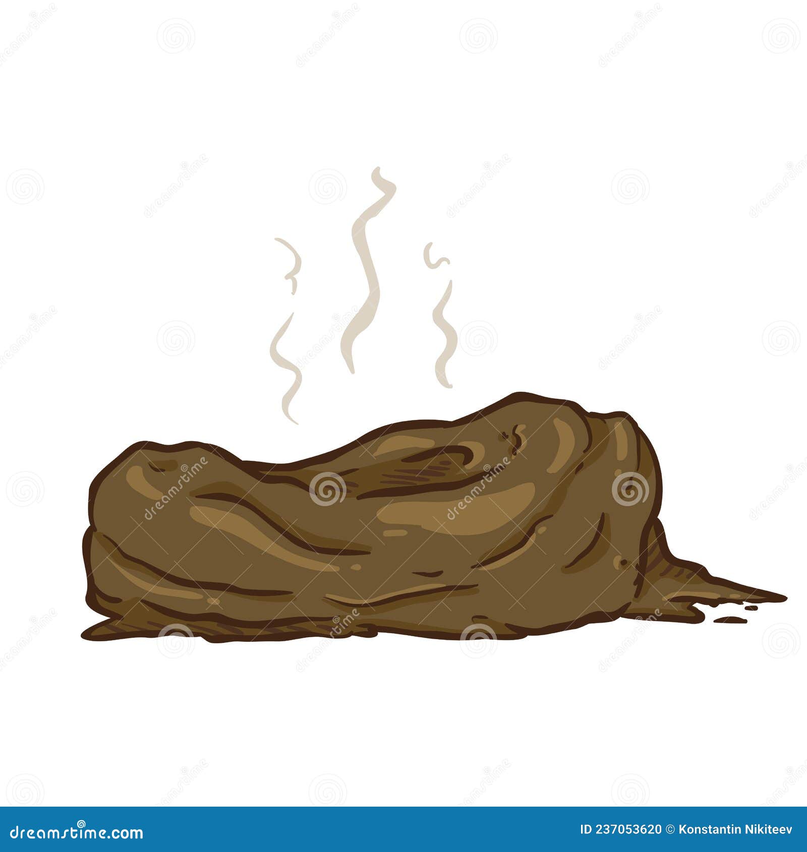 Vector Cartoon Cow Shit Illustration Stock Vector - Illustration of ...