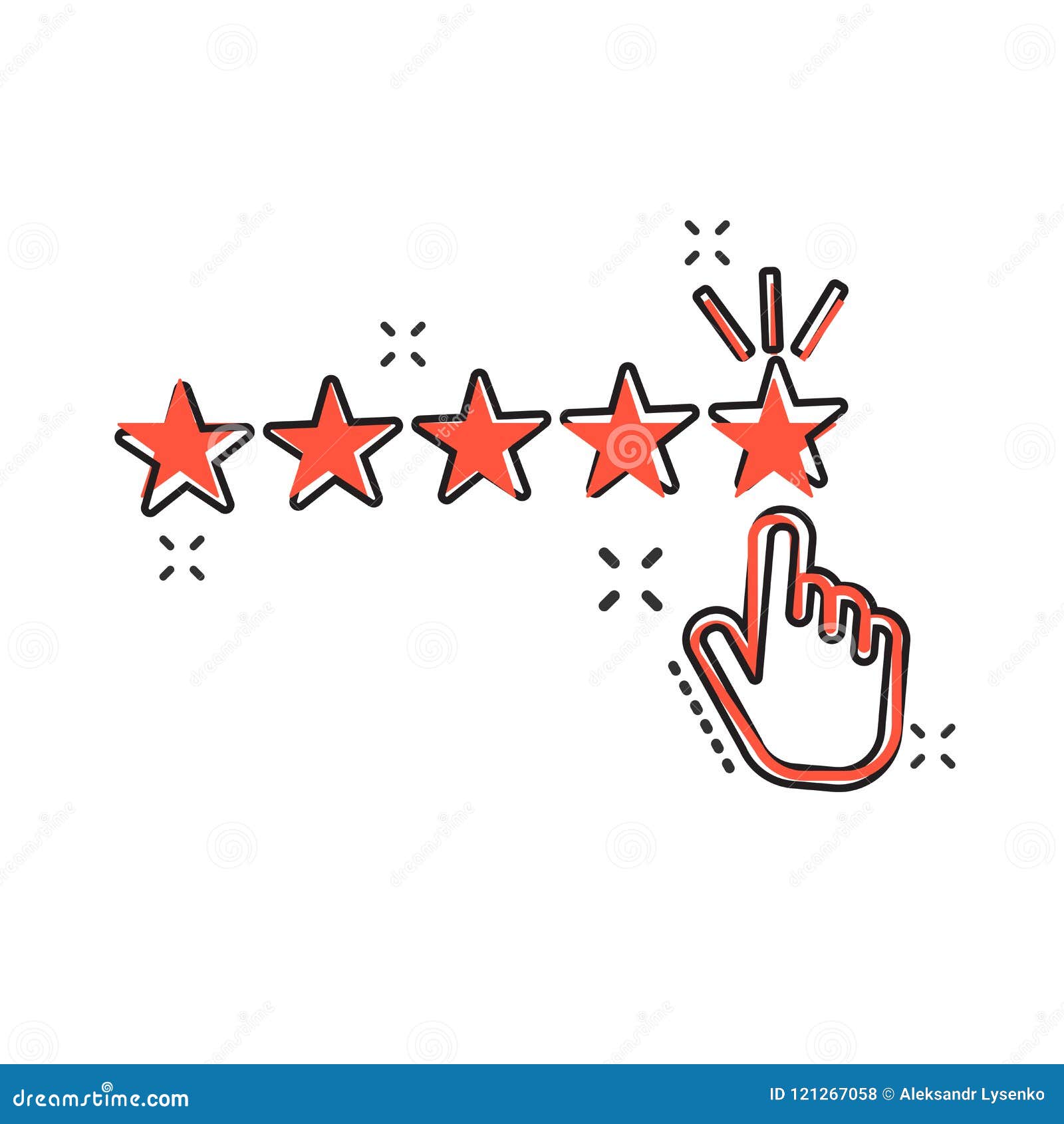 Vector Cartoon Customer Reviews, User Feedback Icon in Comic Sty Stock ...