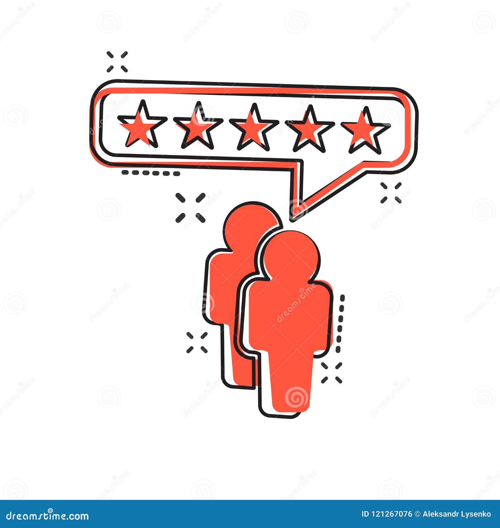 Vector Cartoon Customer Reviews, User Feedback Icon in Comic Sty Stock ...