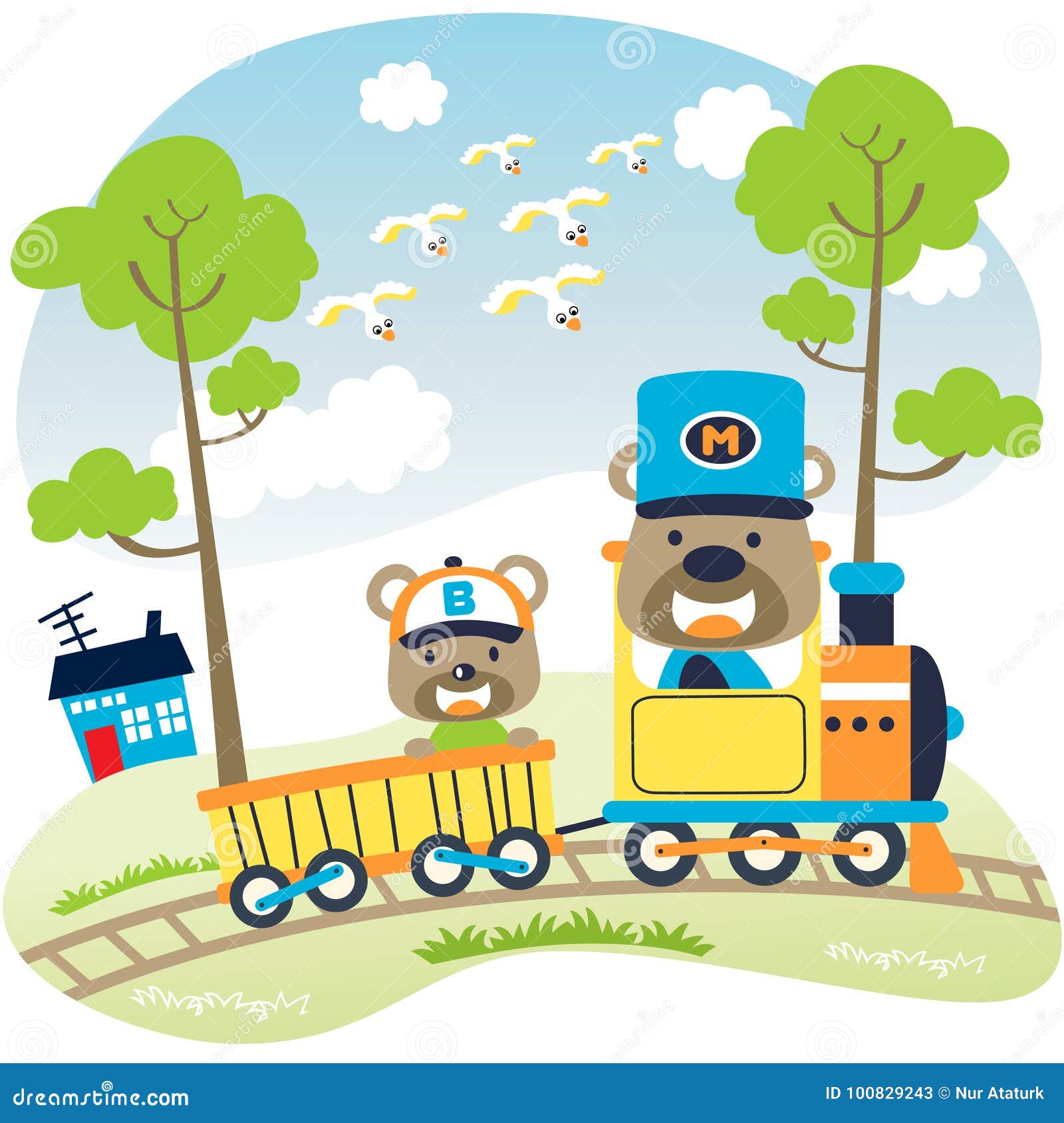 Cute Choo Choo Train Toy Train Locomotive For Kid, Engine, Wagon ...