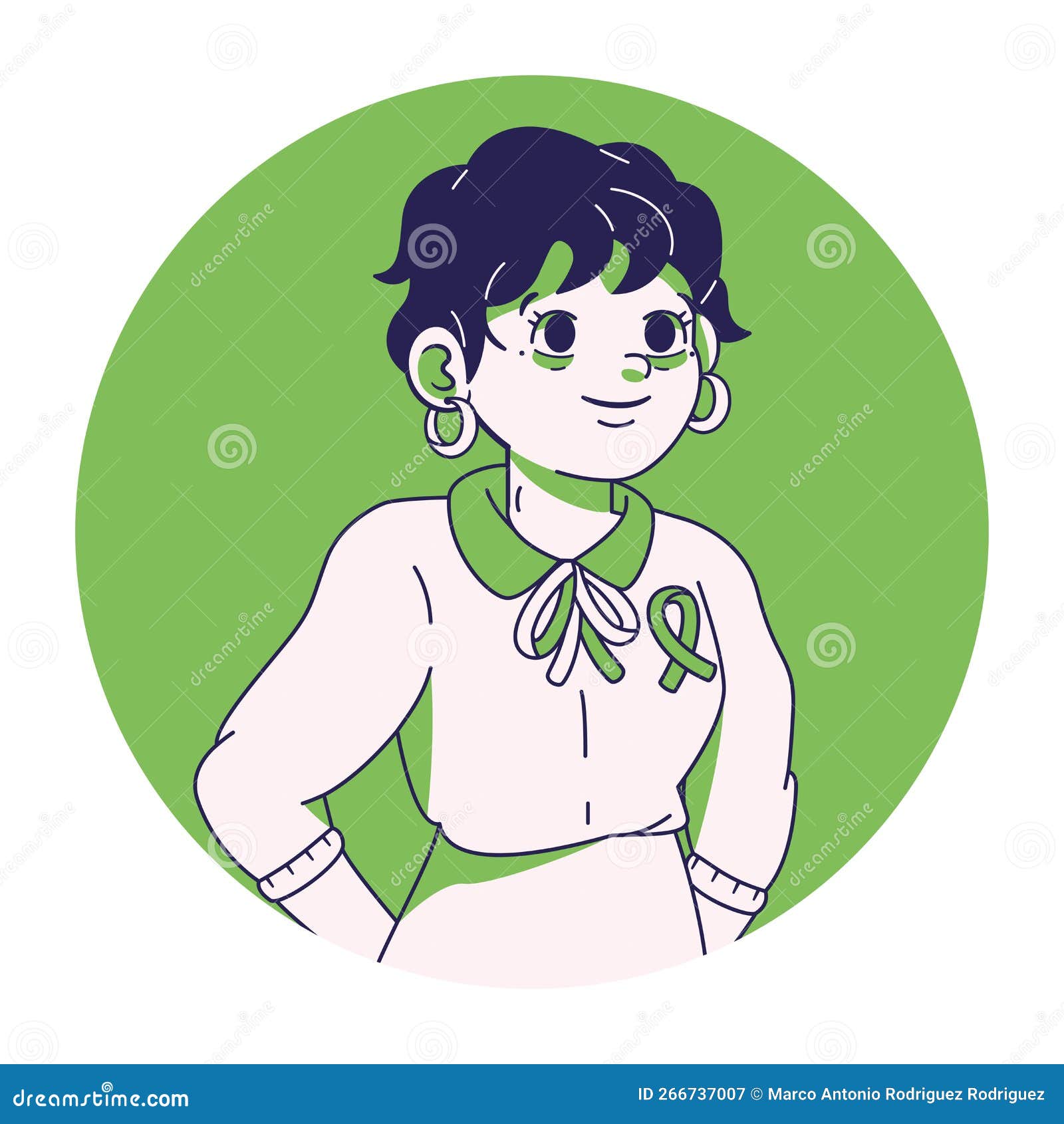 Vector Cartoon Cute Character World Cancer Day Stock Vector ...