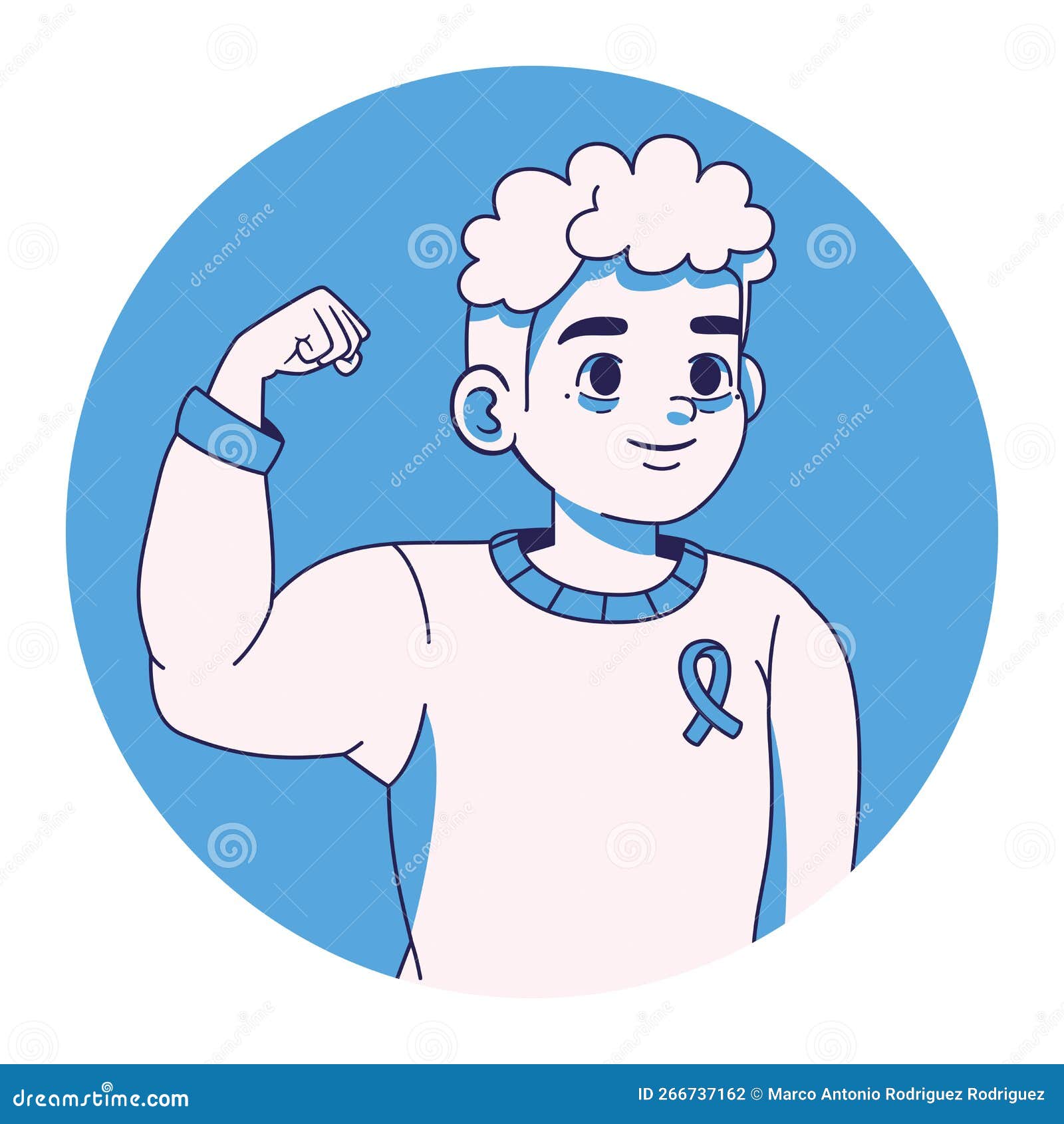 Vector Cartoon Cute Character World Cancer Day Stock Vector ...